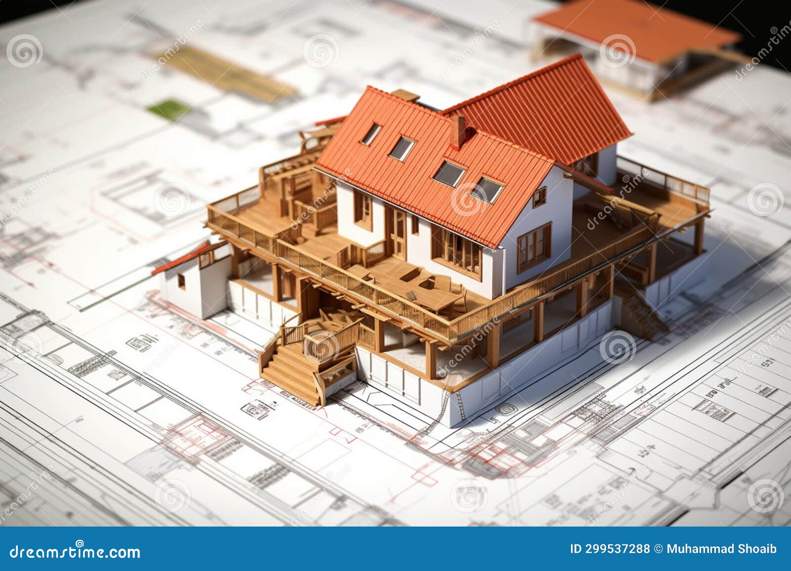 Construction Industry Concept Building House and Project Plans Stock ...