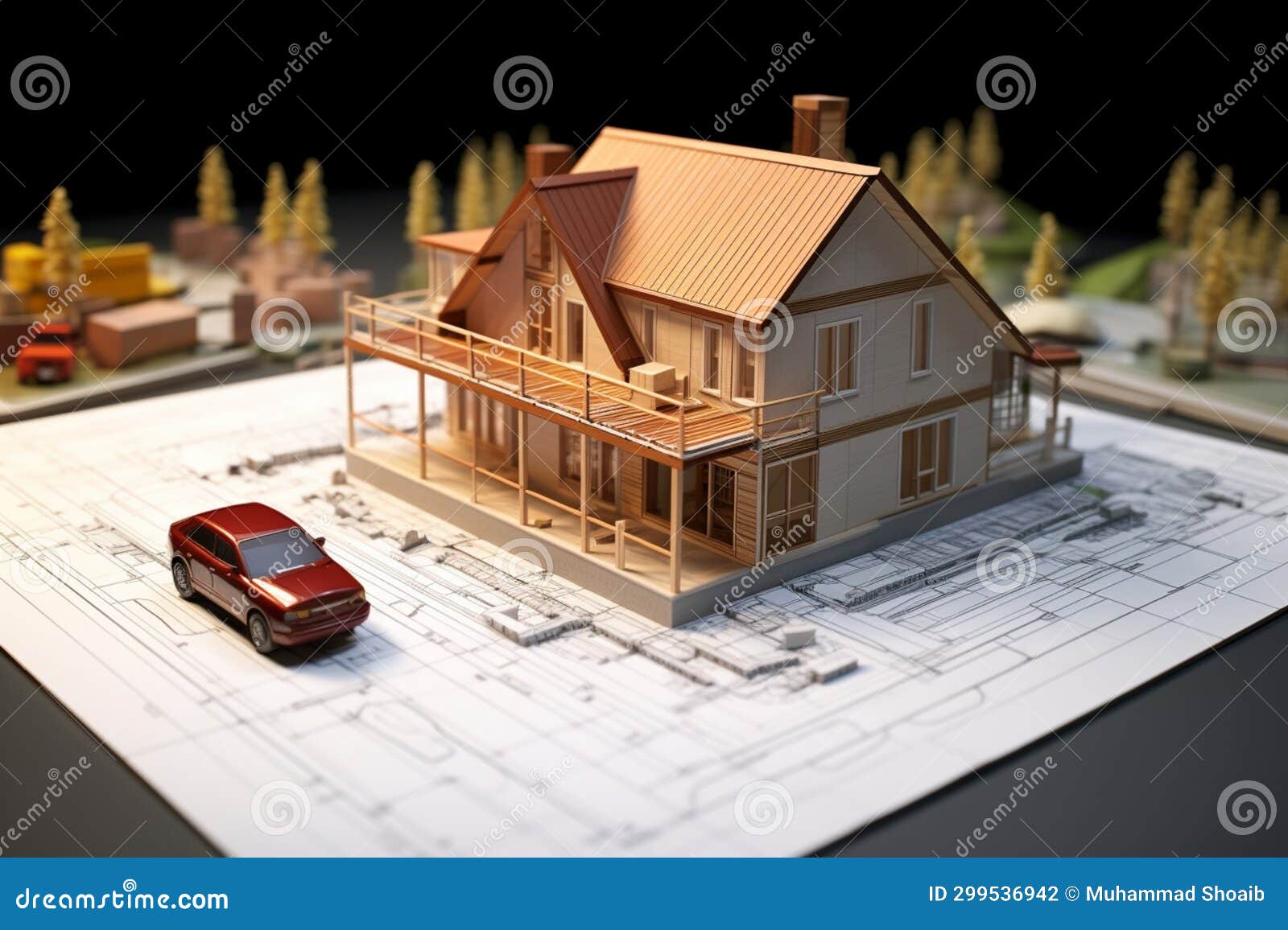 Construction Industry Concept Building House and Project Plans Stock ...
