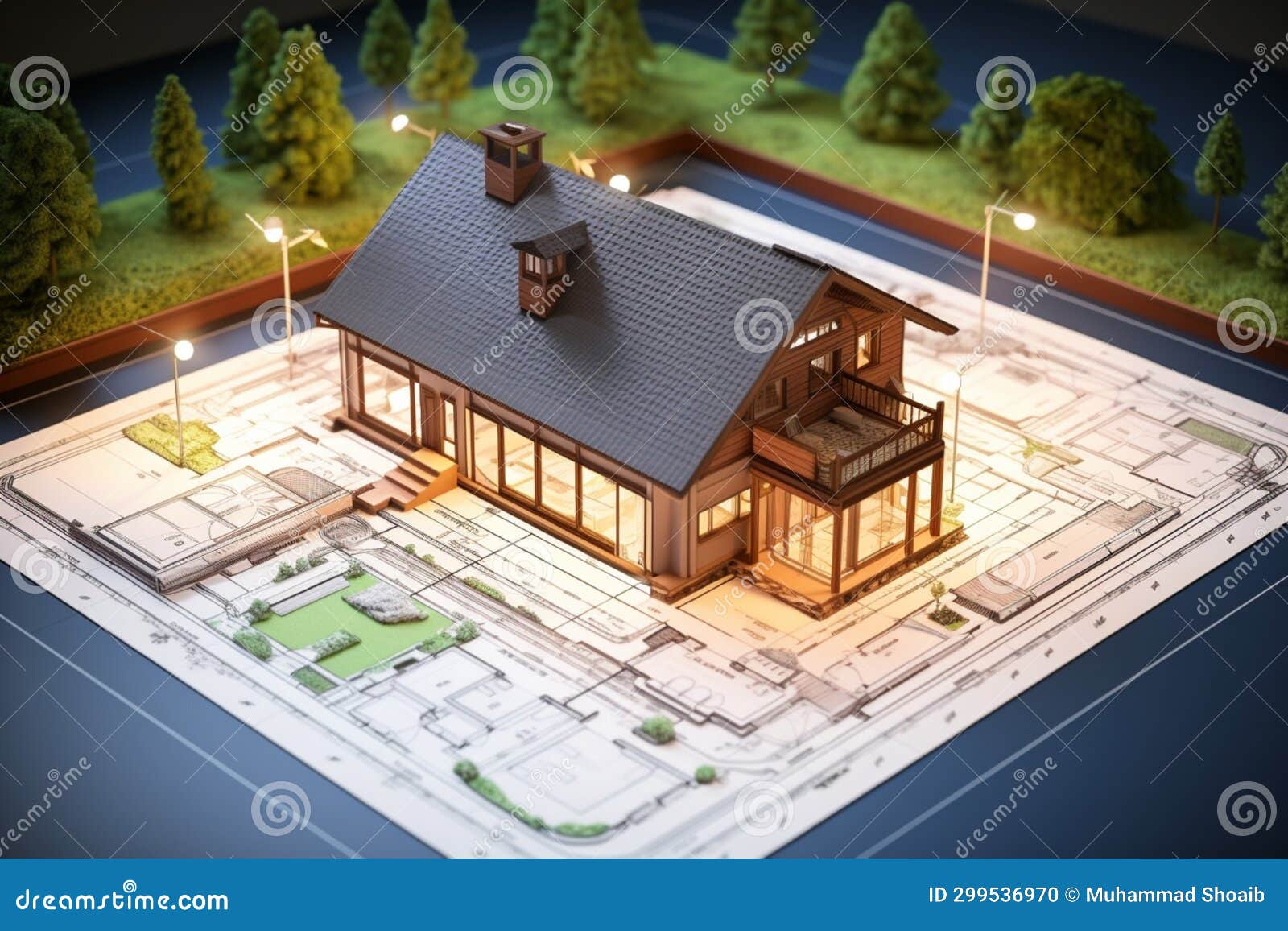 Construction Industry Concept Building House and Project Plans Stock ...