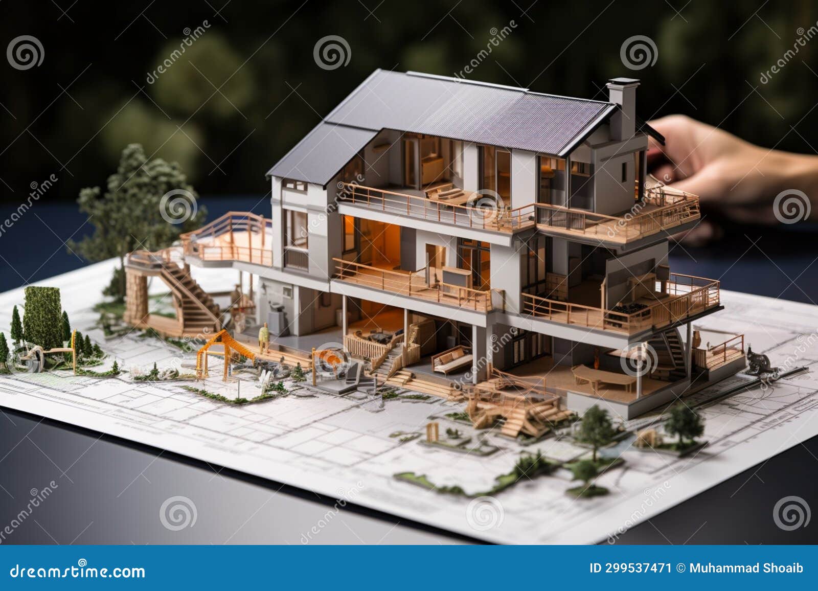 Construction Industry Concept Building House and Project Plans Stock ...
