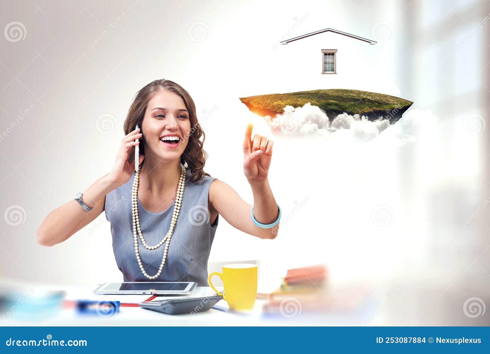 Construction Industry Concept . Mixed Media Stock Photo - Image of ...