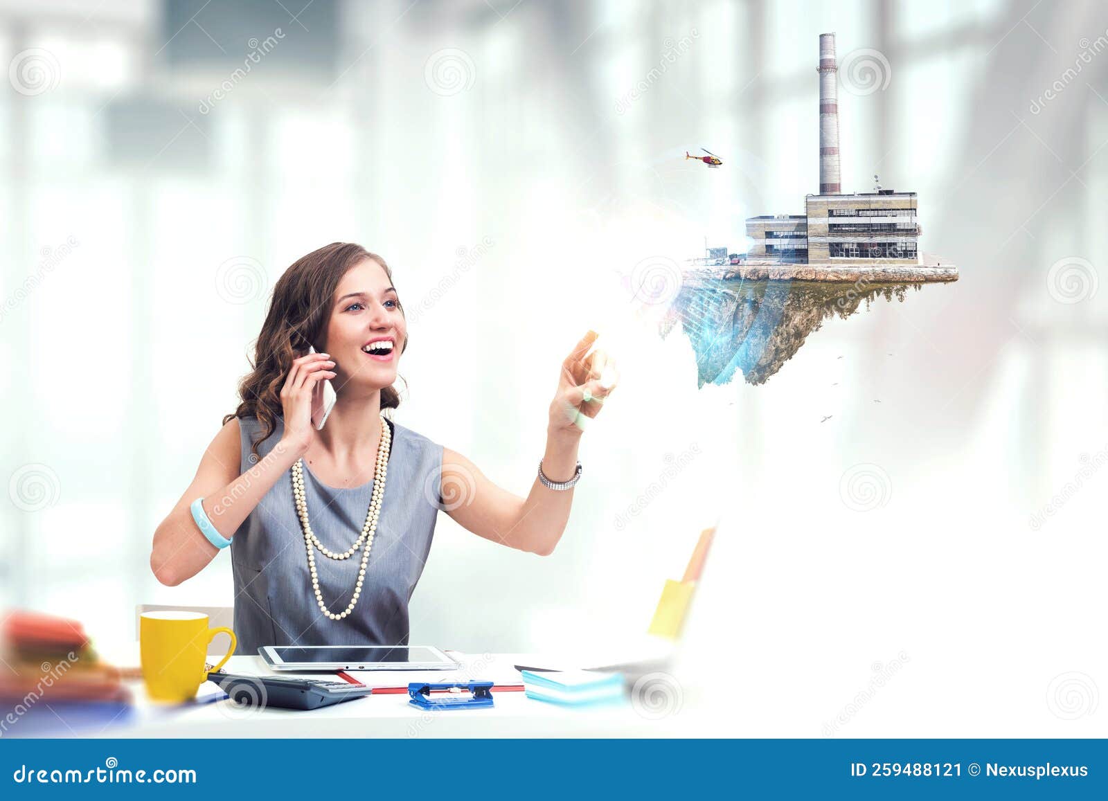 Construction Industry Concept . Mixed Media Stock Image - Image of ...