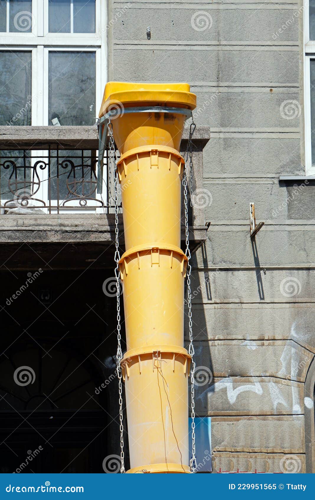 Construction Industry Debris Chute Stock Image - Image of debris ...