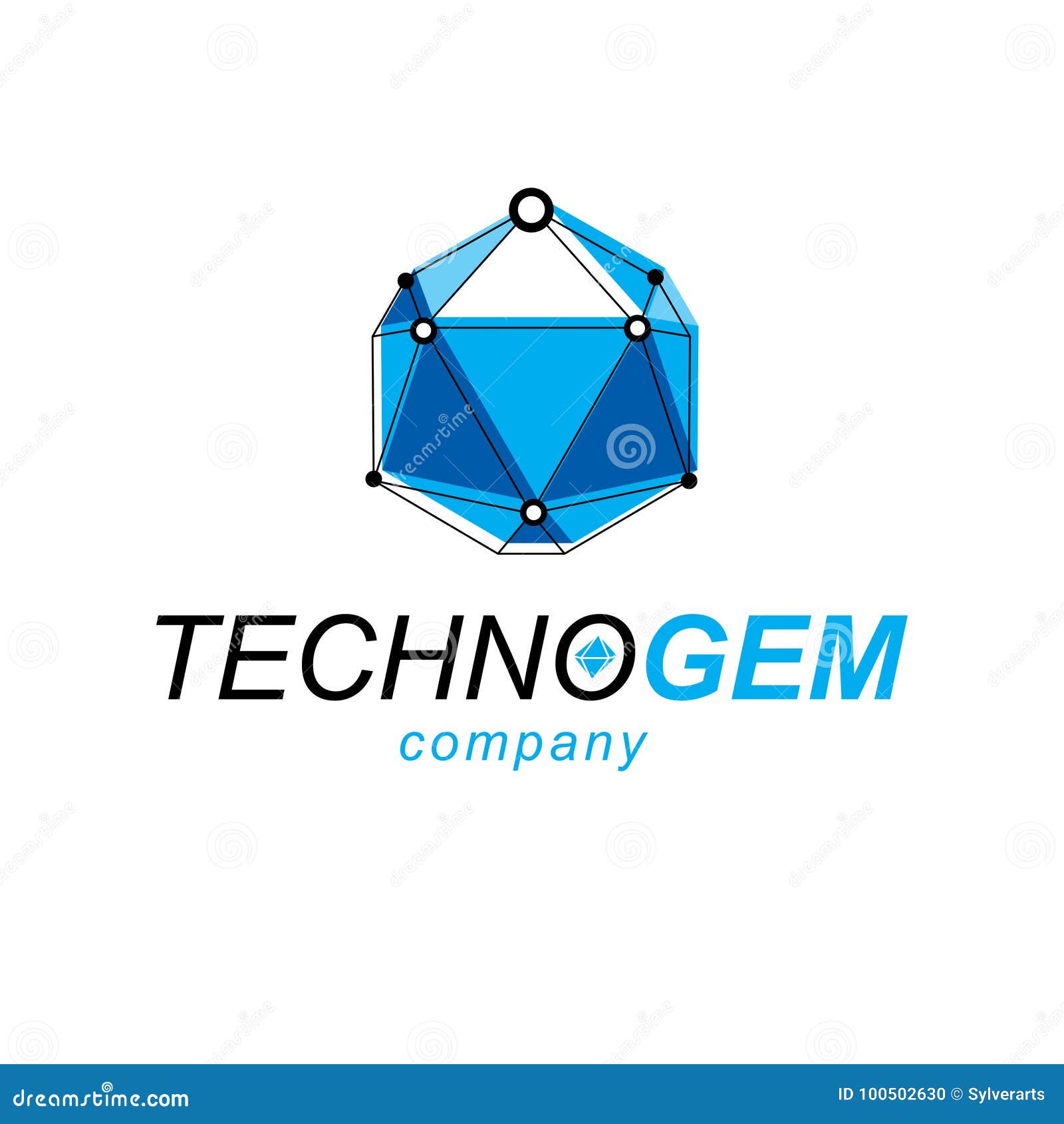 Construction Industry Logo. 3D Design, Abstract Vector Faceted S Stock ...