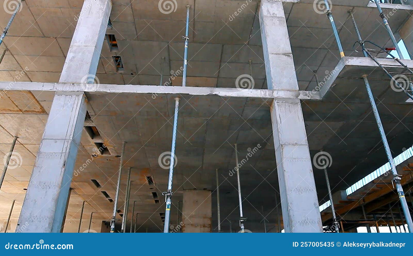 The Process of Creating a Floor. Formwork Flooring. Interior of a ...
