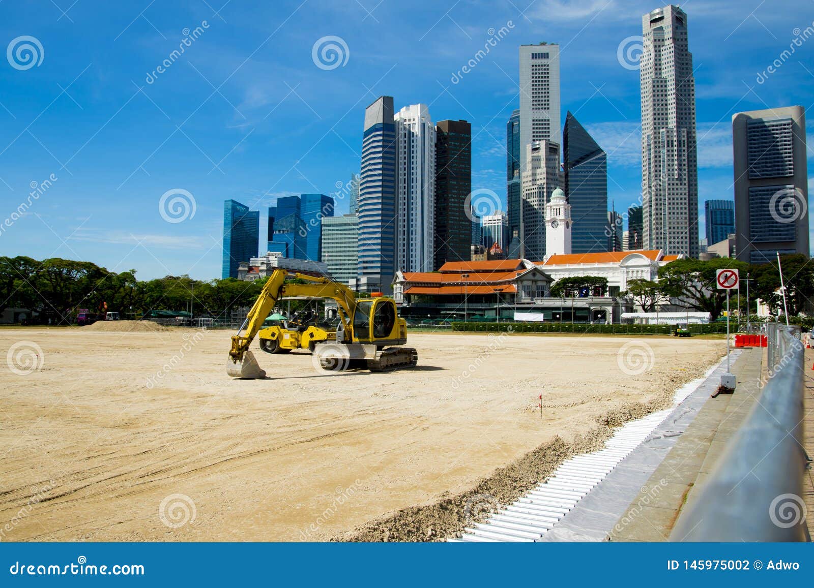 Construction in Singapore stock photo. Image of construction - 145975002