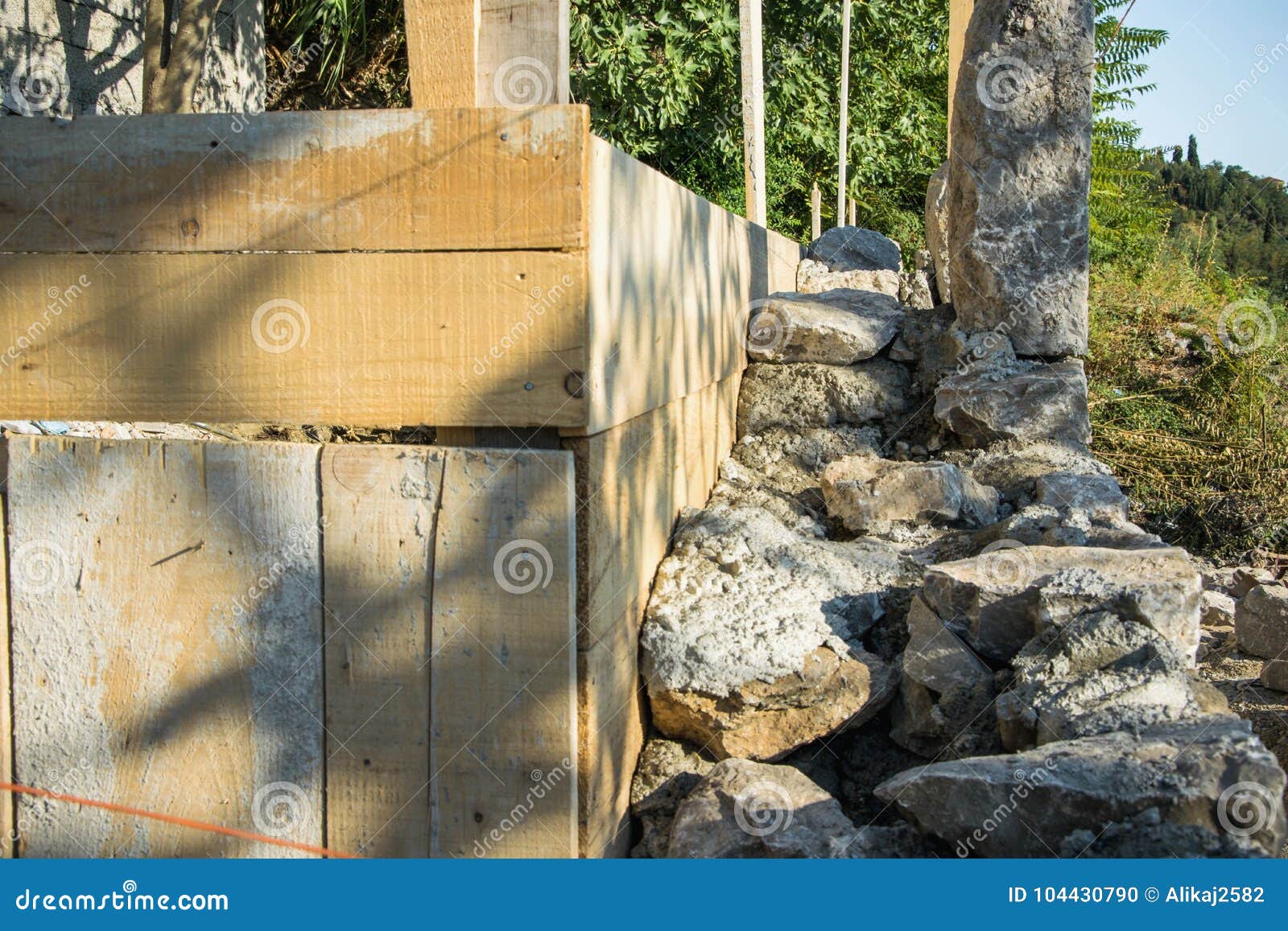 Construction Industry - Stone Wall Construction and Masonry Tools Stock ...
