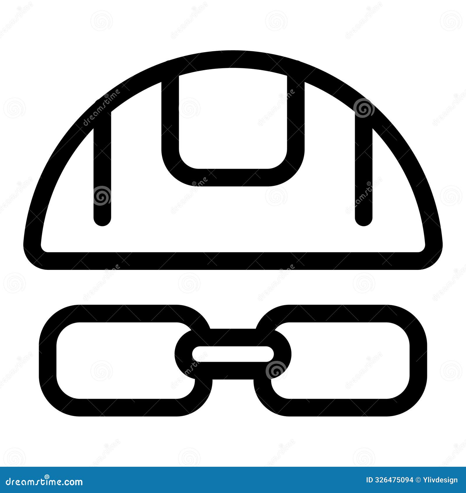 Construction Industry Symbol with Hard Hat and Chain Link Representing ... Construction Industry Symbol with Hard Hat and Chain Link Representing ...