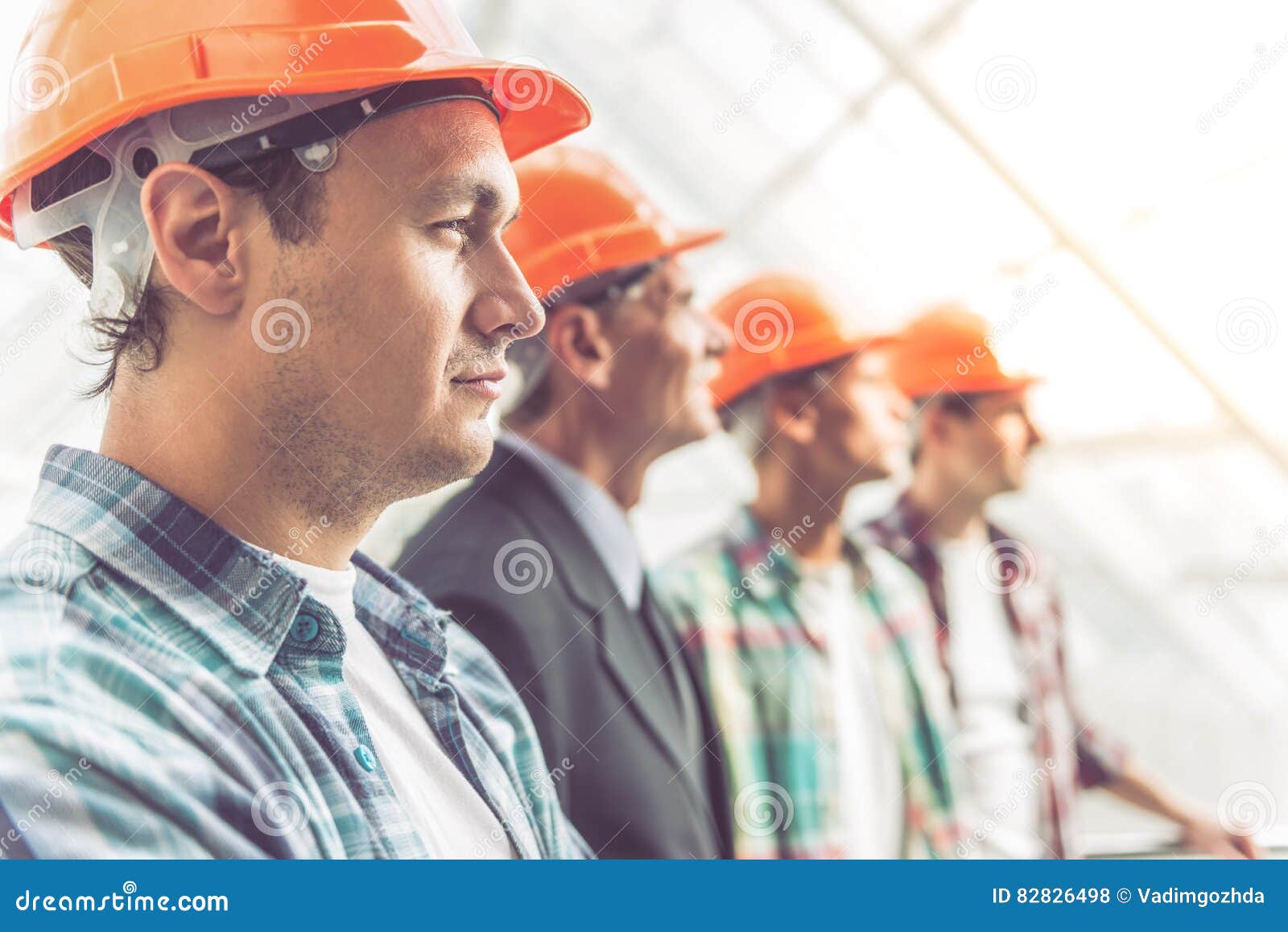 Construction Industry Workers Stock Photo - Image of civil, builder ...