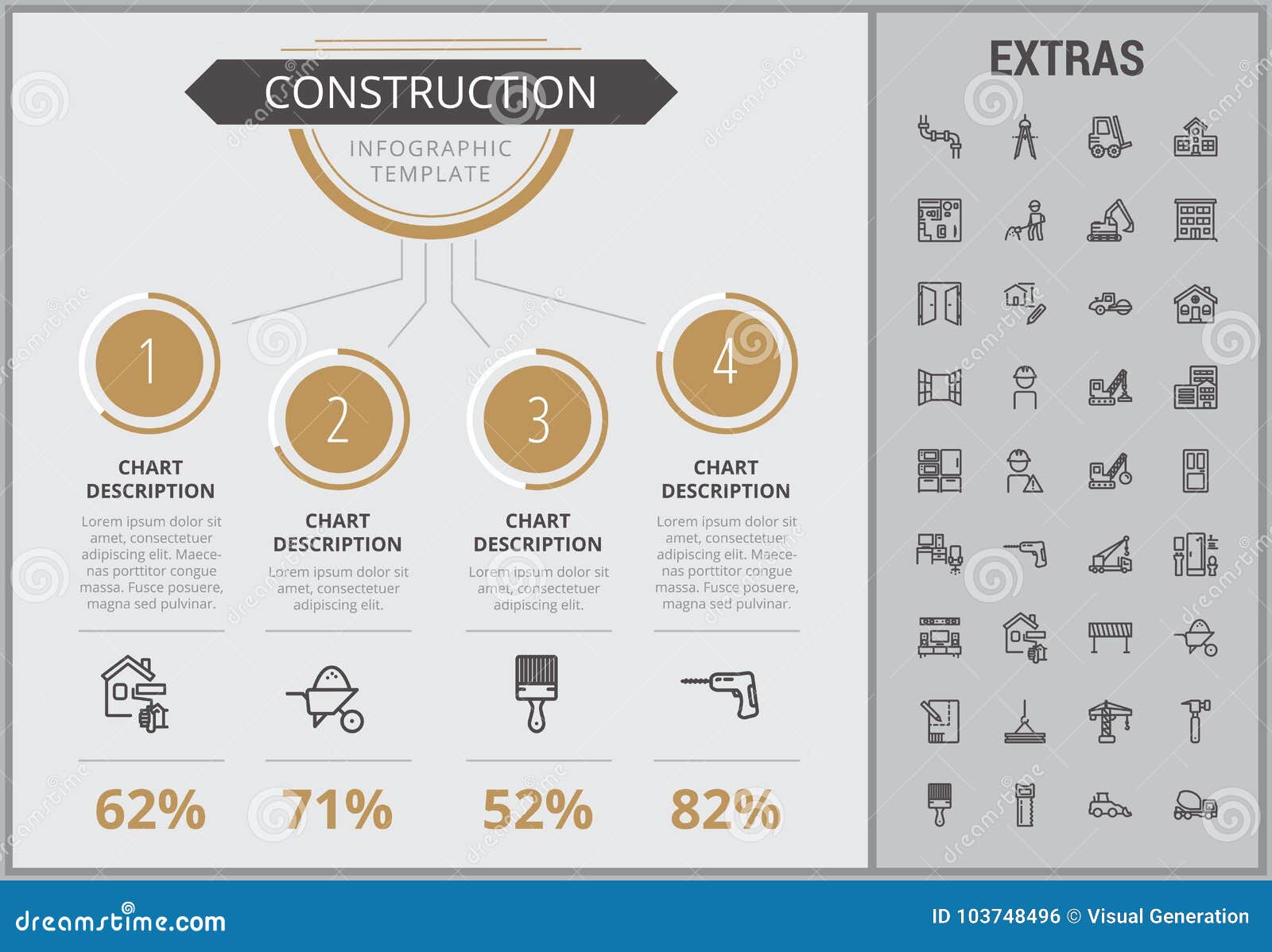 Construction Infographic Template and Elements. Stock Vector ...