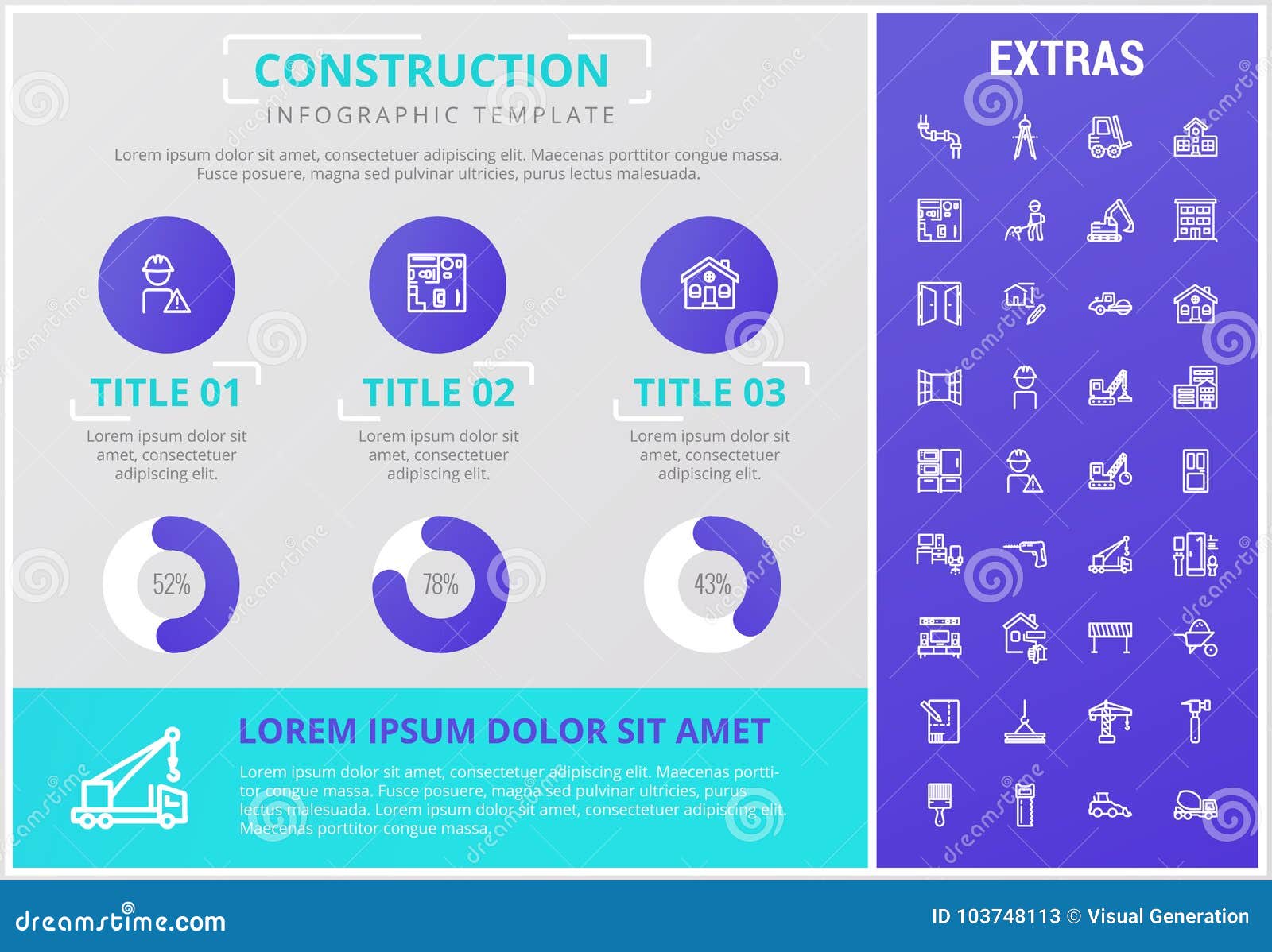 Construction Infographic Template and Elements. Stock Vector ...