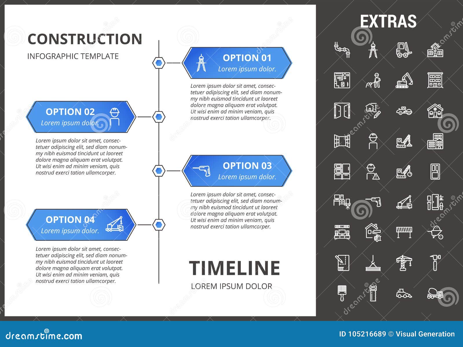 Construction Infographic Template and Elements. Stock Vector ...