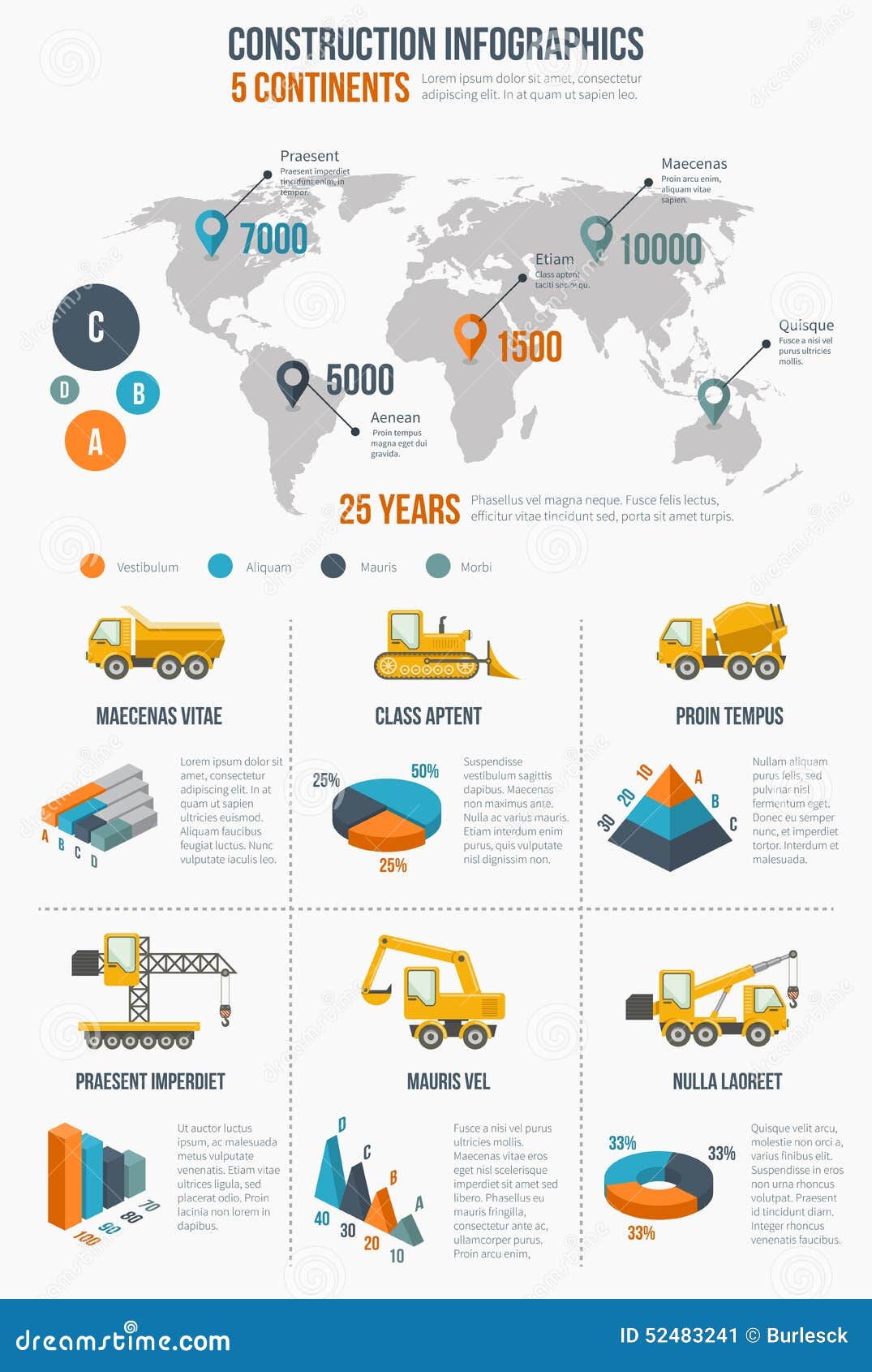 Construction infographics stock vector. Illustration of global - 52483241