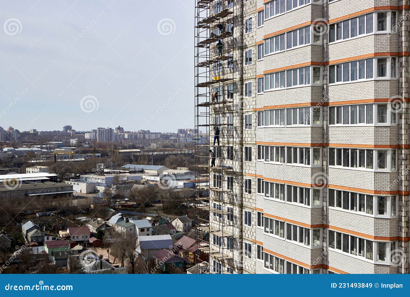 Construction and Installation Works. Editorial Stock Image - Image of ...