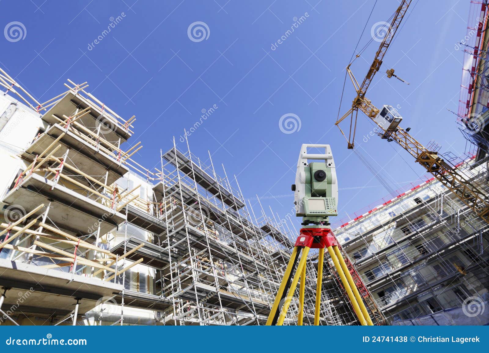 Construction and Instruments Stock Photo - Image of safety, cranes ...