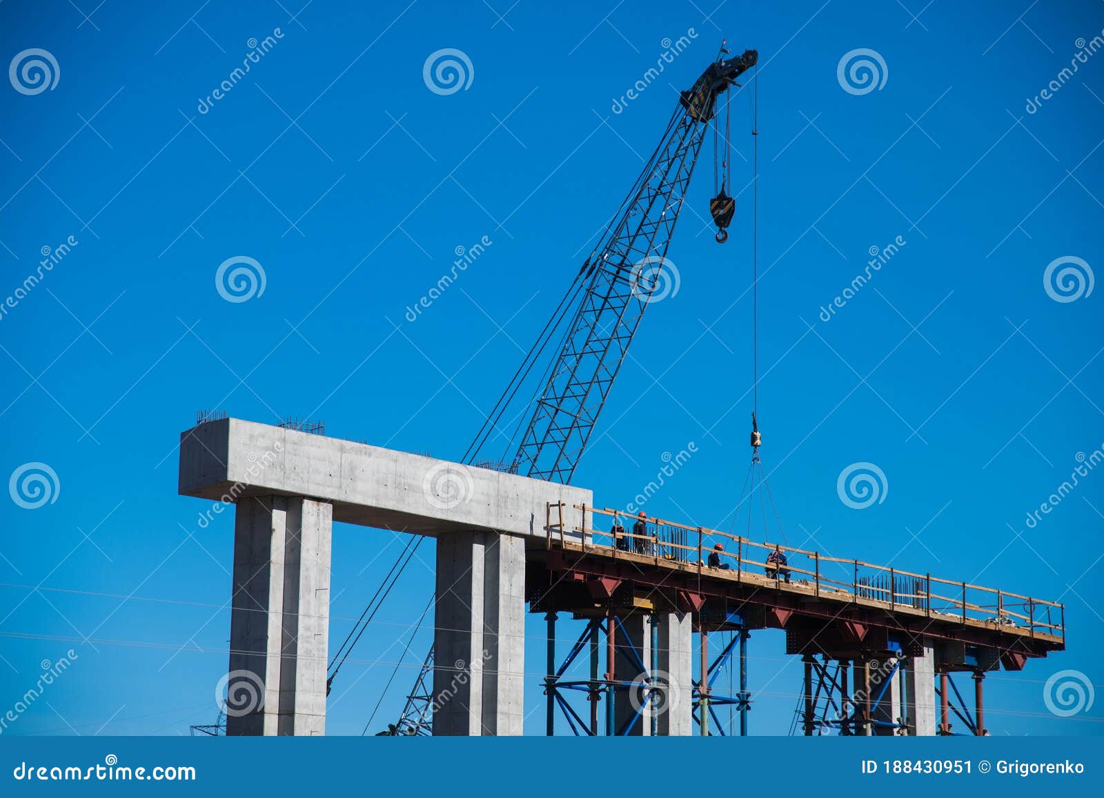 Construction of the Interchange of a Road Bridge Across the River Stock ...