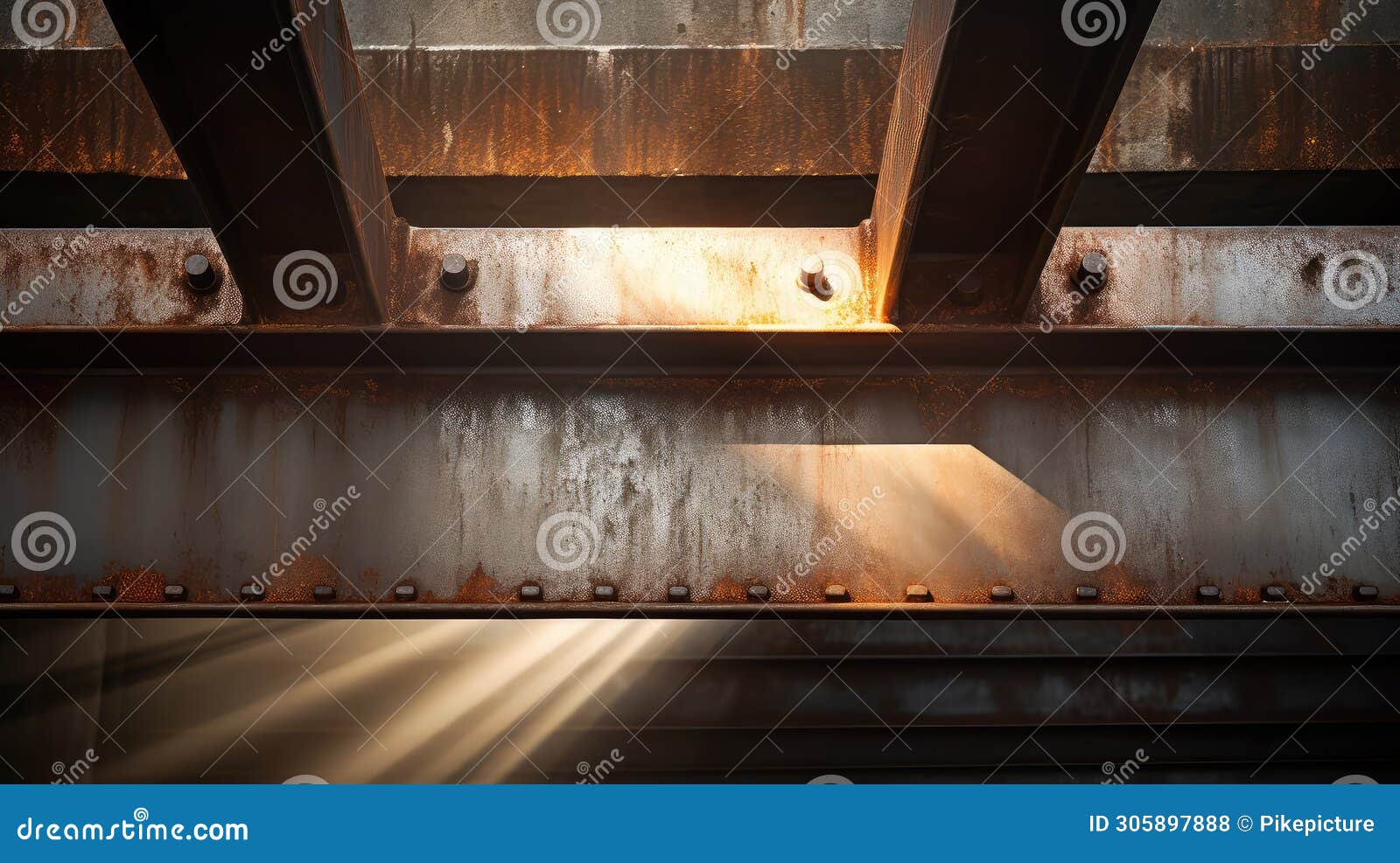 Construction iron beam stock illustration. Illustration of foundation ...