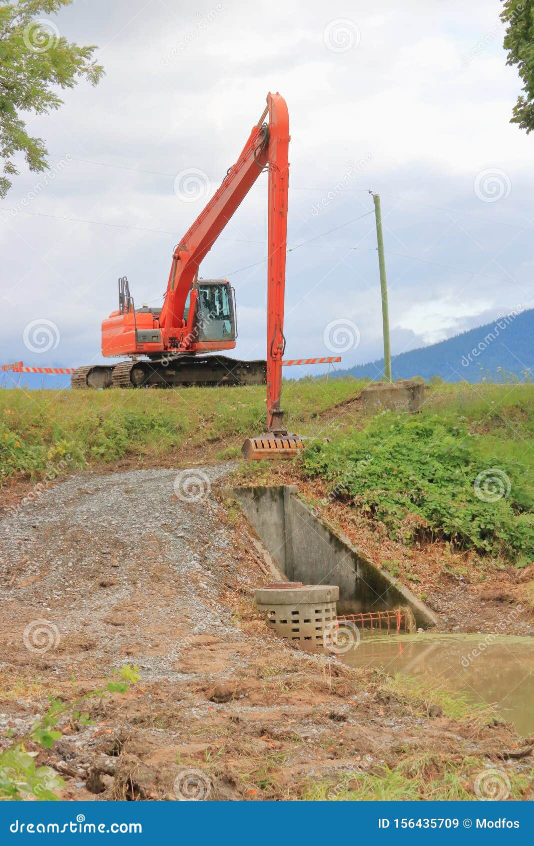 Construction of an Irrigation Culvert Stock Image - Image of ditch ...