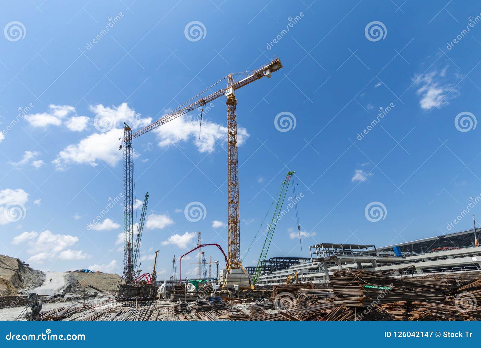 Construction in istanbul stock image. Image of engineering - 126042147