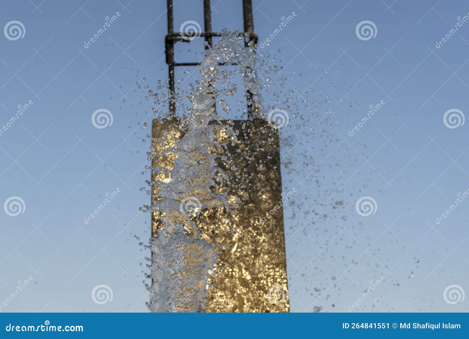 Construction Labour Curing Brick Cement Column by Using Plastic Pipe To ...