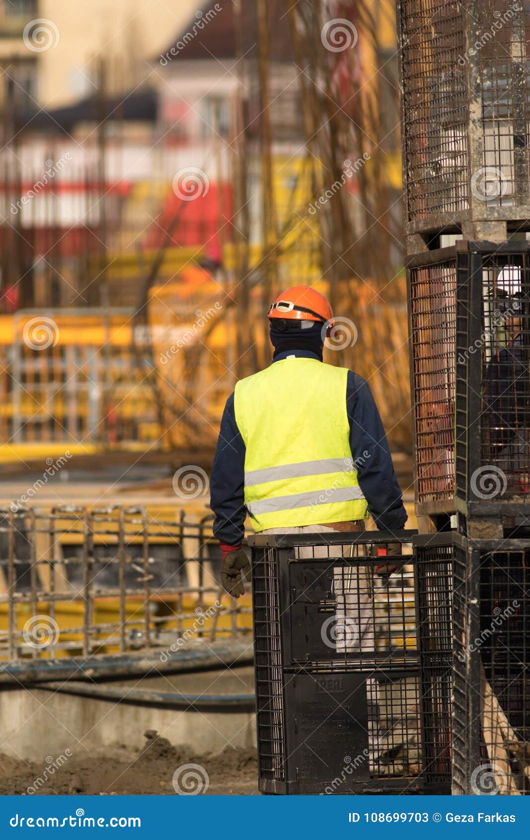 Construction Labour Ready To Work Stock Image - Image of equipment ...