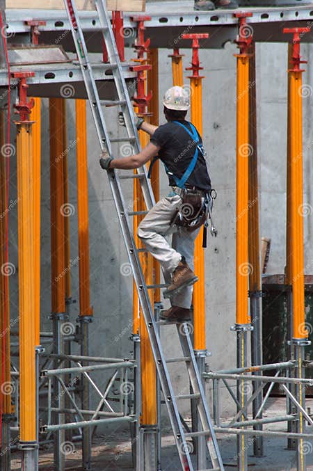 Construction ladder stock image. Image of pillars, building - 149233
