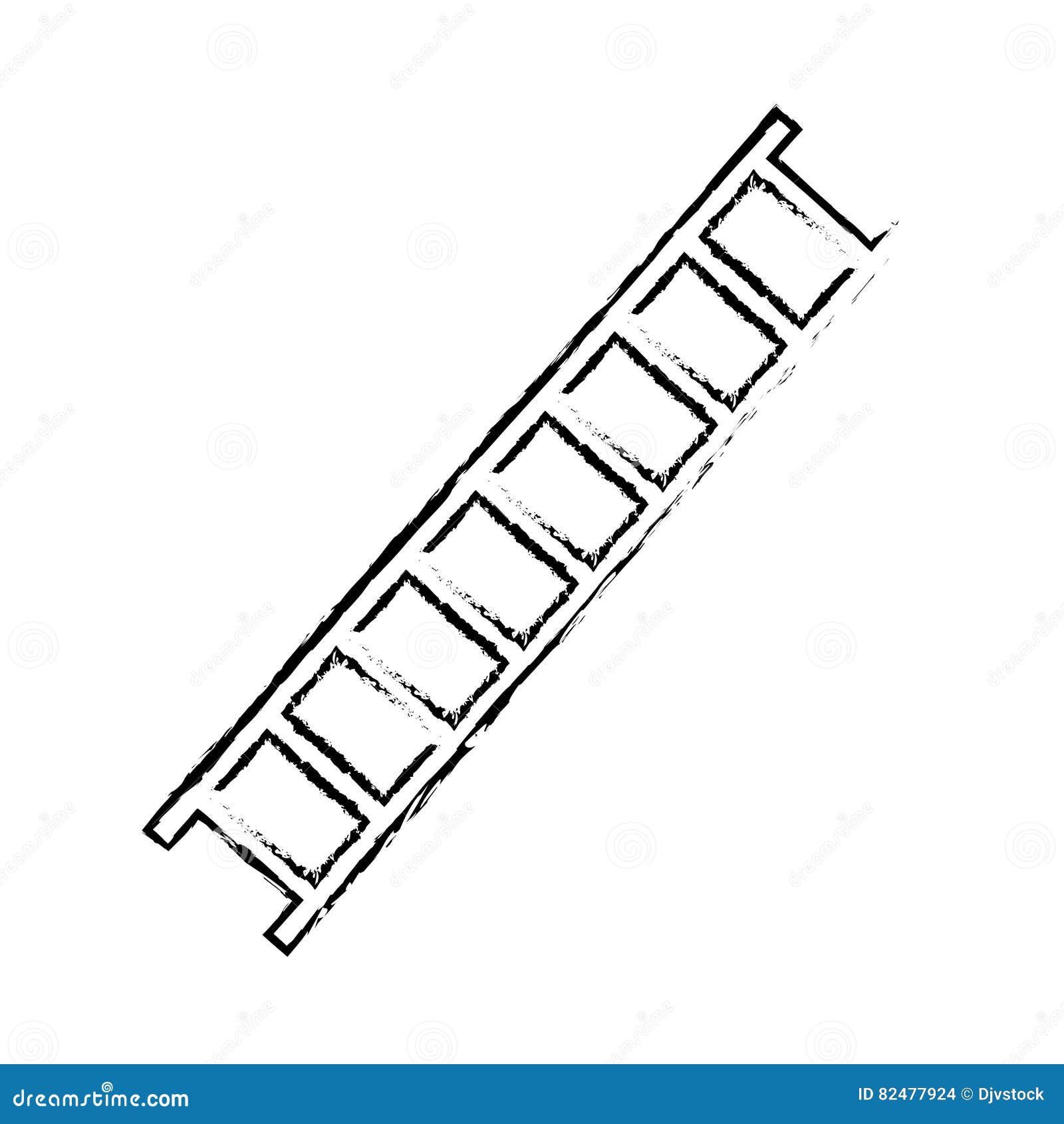 Construction Ladder Equipment Stock Illustration - Illustration of ...
