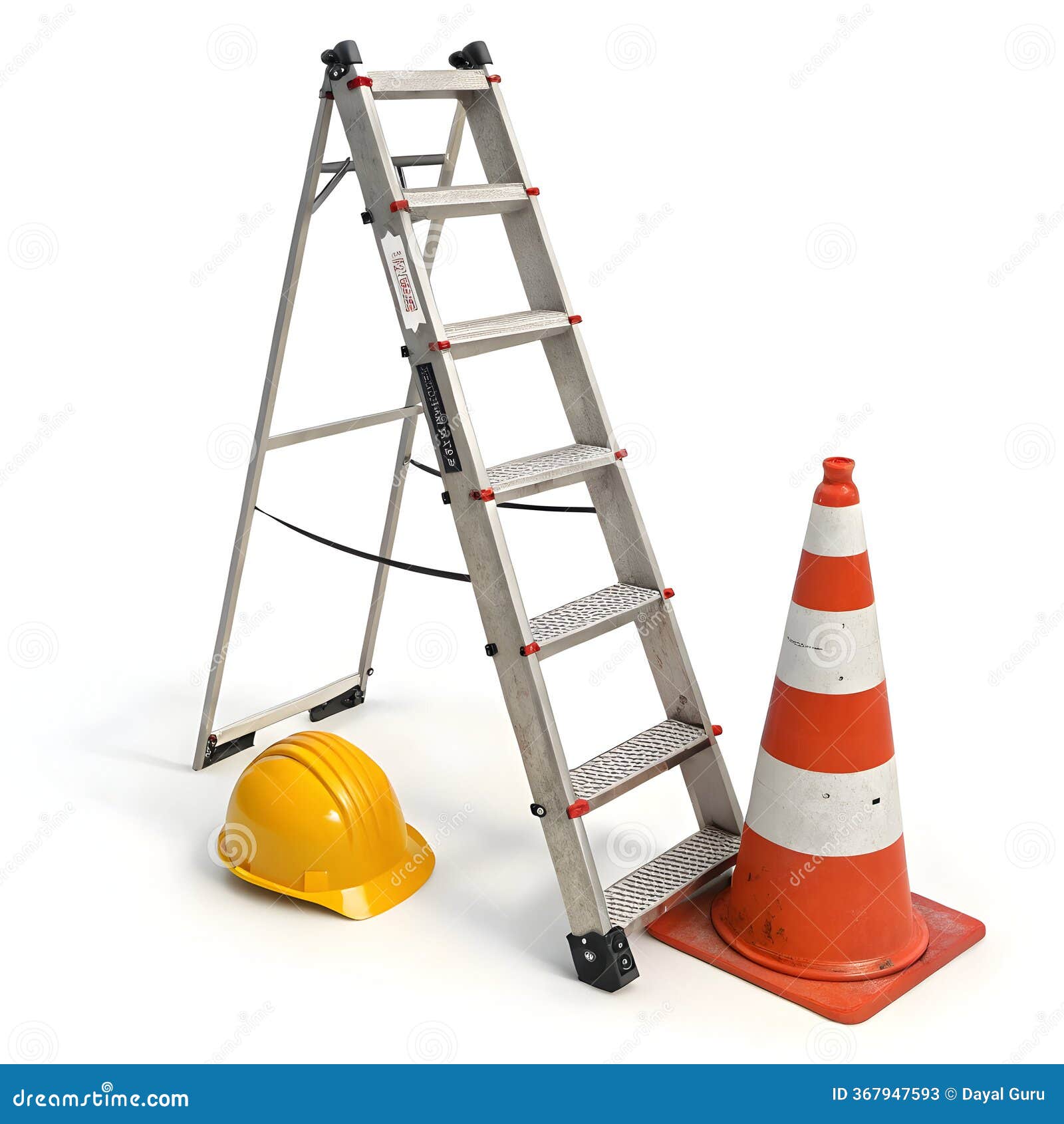 Construction Ladder Equipment Royalty-Free Cartoon | CartoonDealer.com ...