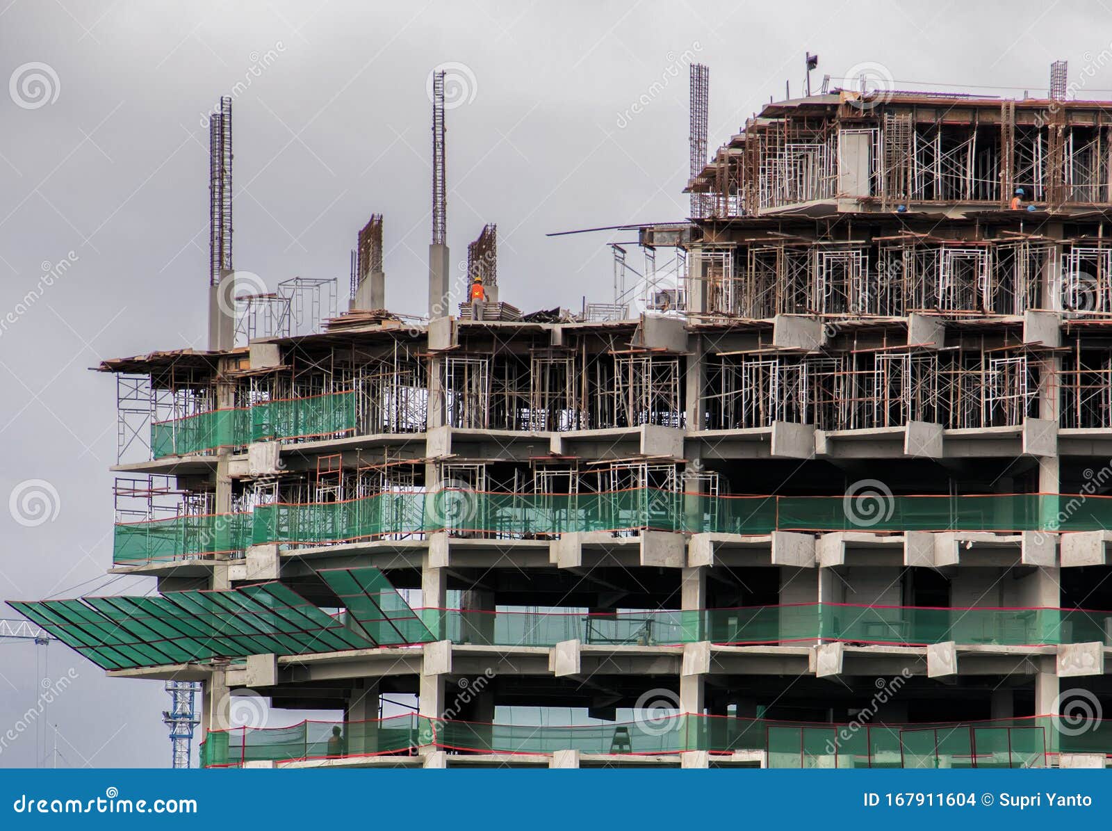Construction of Large Buildings during the Day Stock Photo - Image of ...