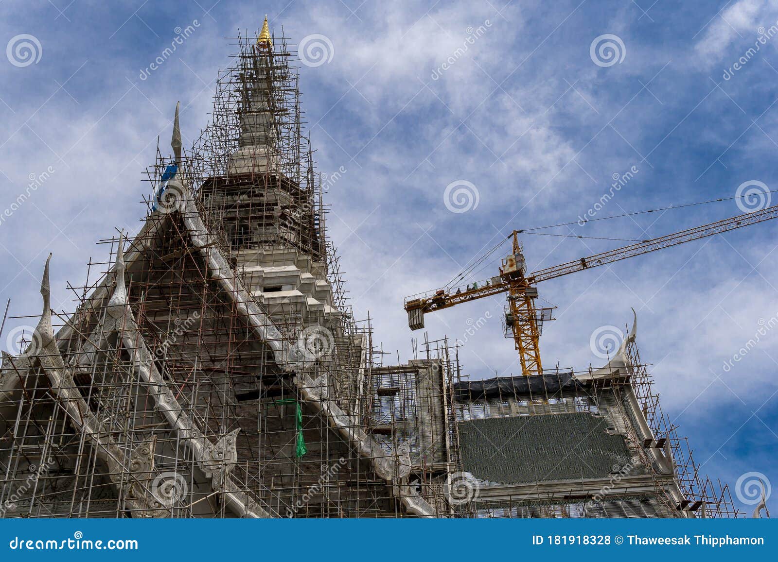 Construction of Large Buildings Which is Not Completed yet Stock Photo ...