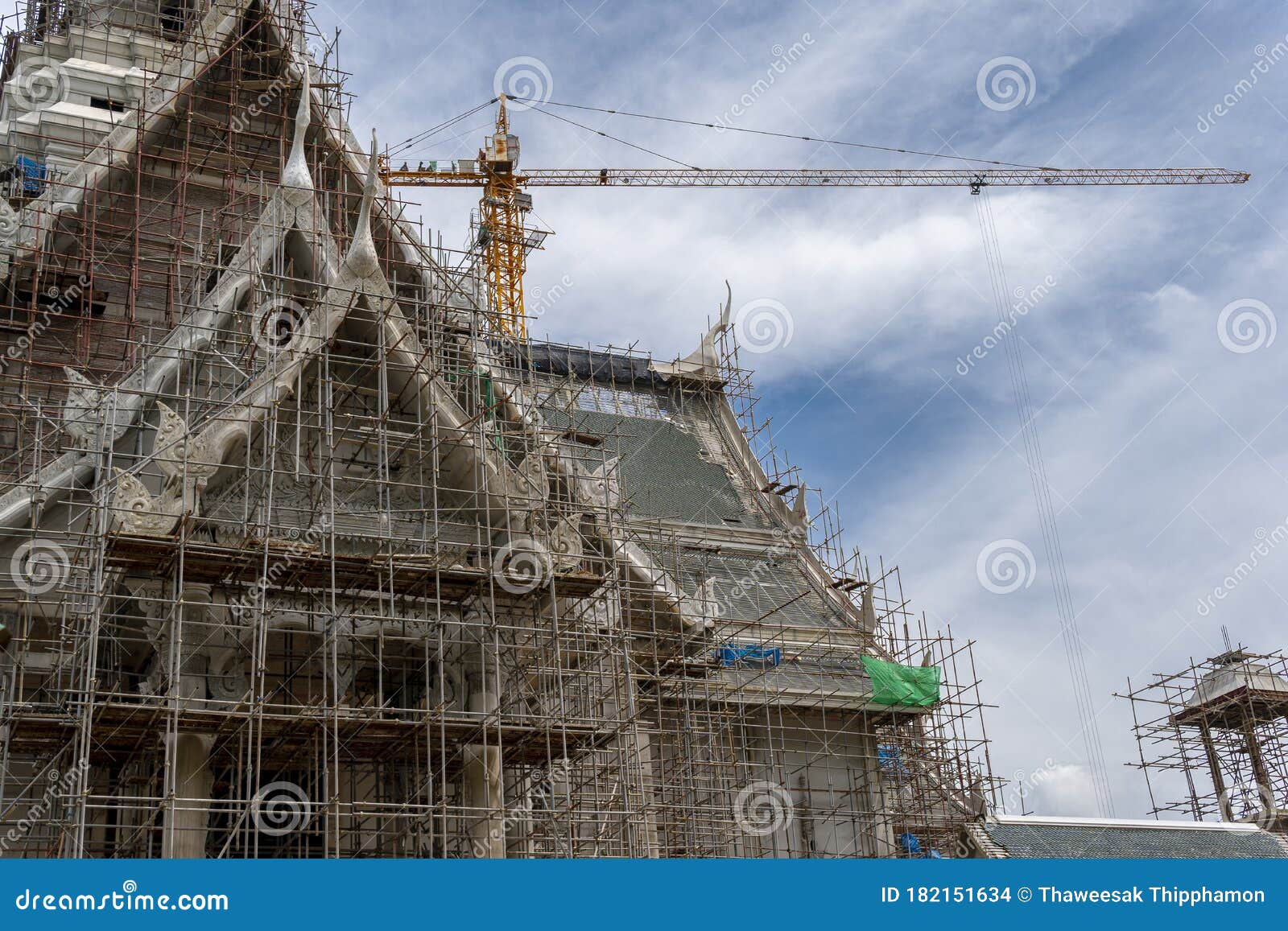 Construction of Large Buildings Which is Not Completed yet Stock Photo ...
