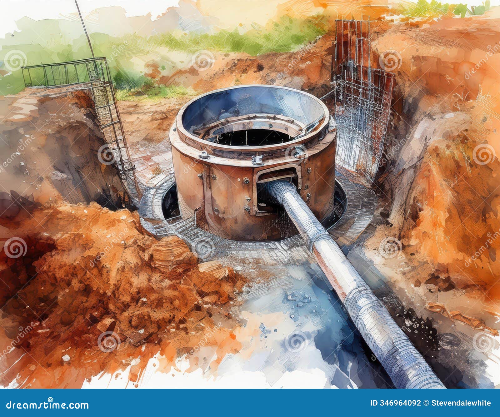 Construction of a Large Underground Pipe System in a Rural Area ...