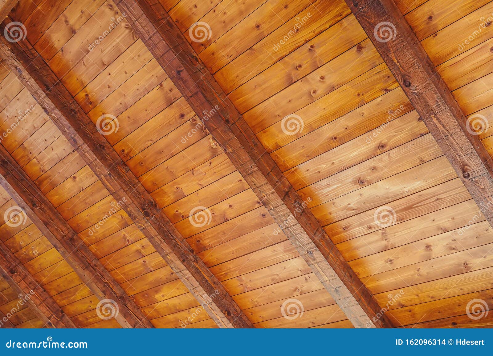Construction of a Large Wooden Roof Structure Stock Photo - Image of ...