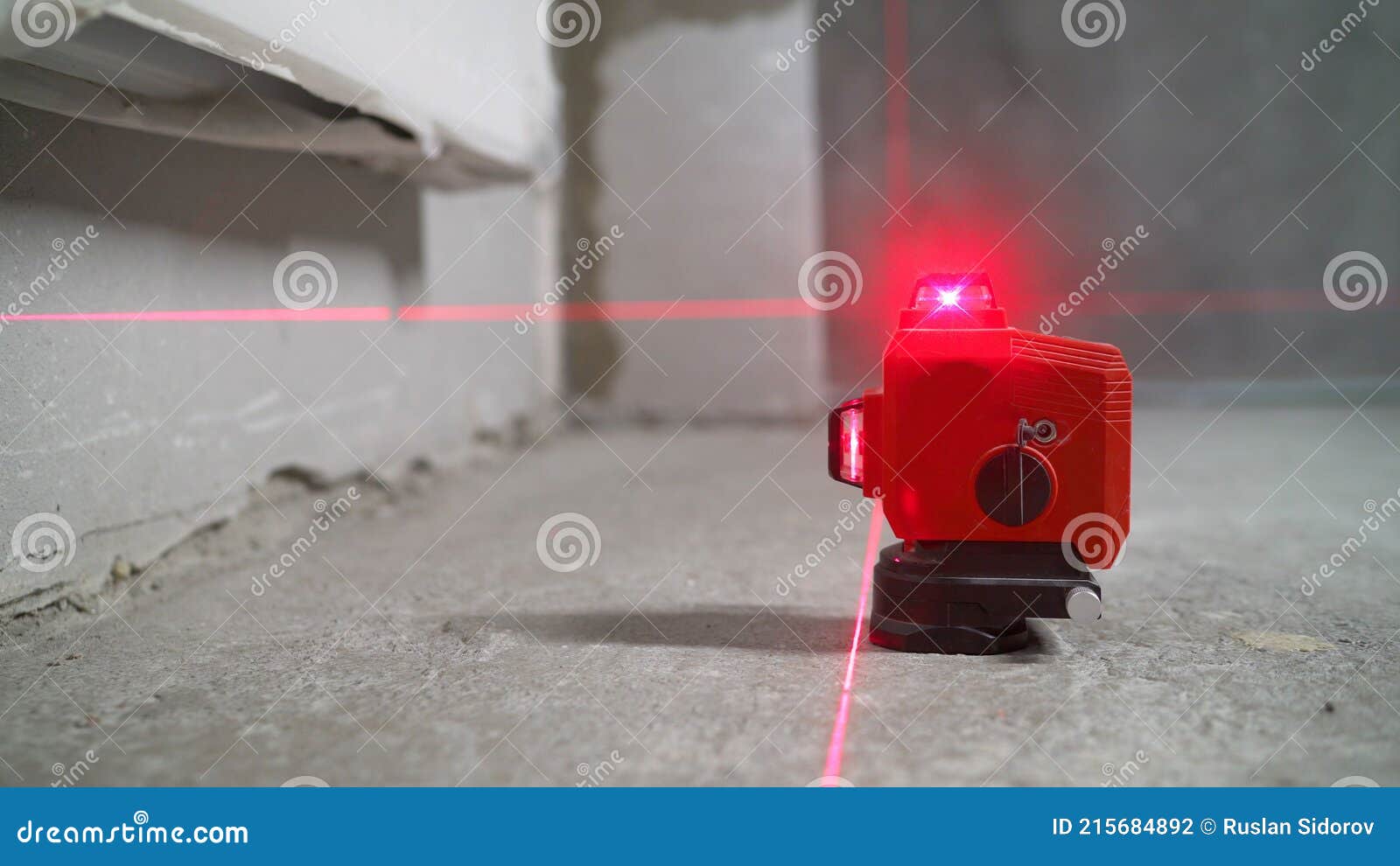 Construction Laser Level in a Building Under Construction. Laser ...