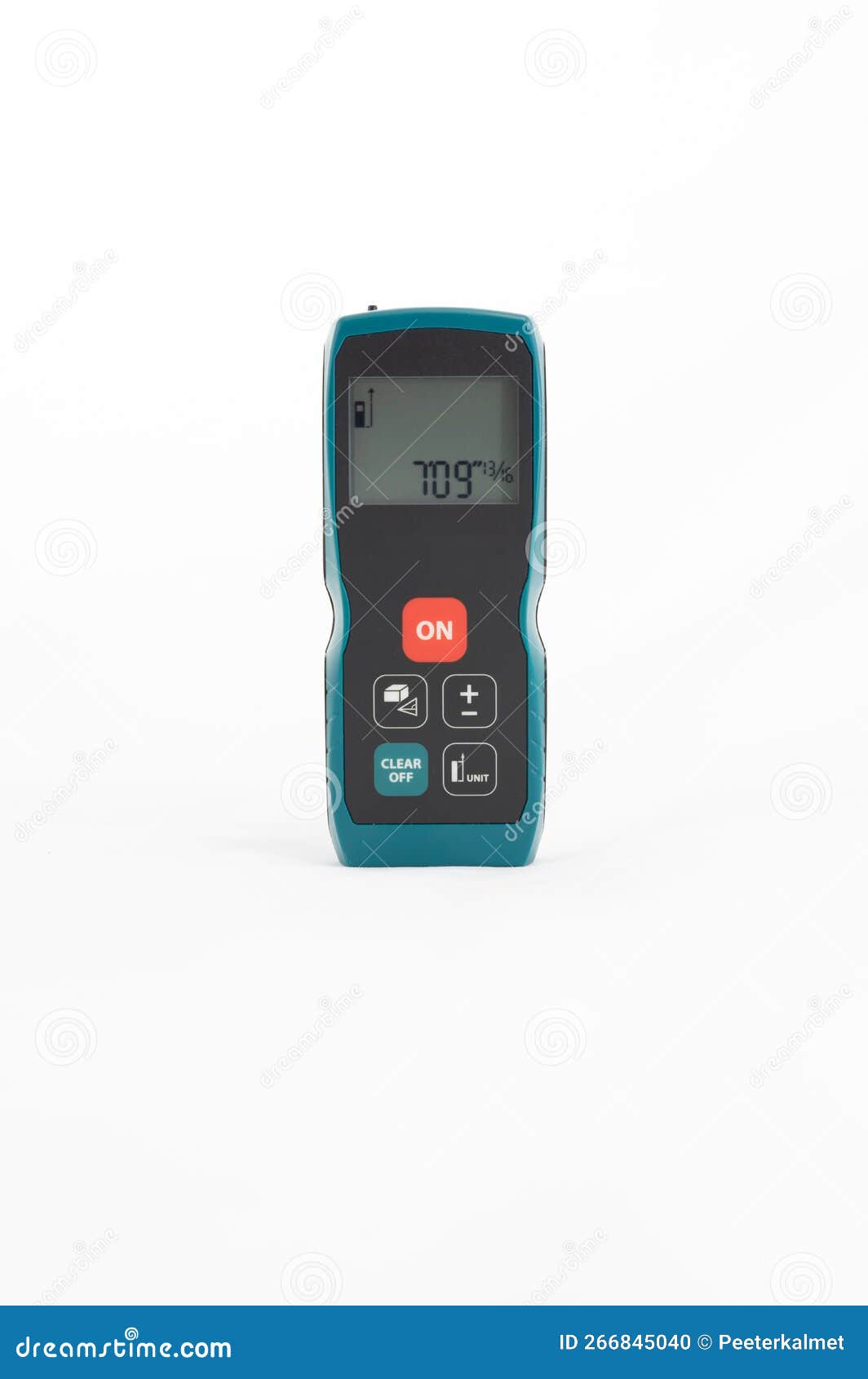 Construction Laser Range Finder on a White Background Stock Photo ...