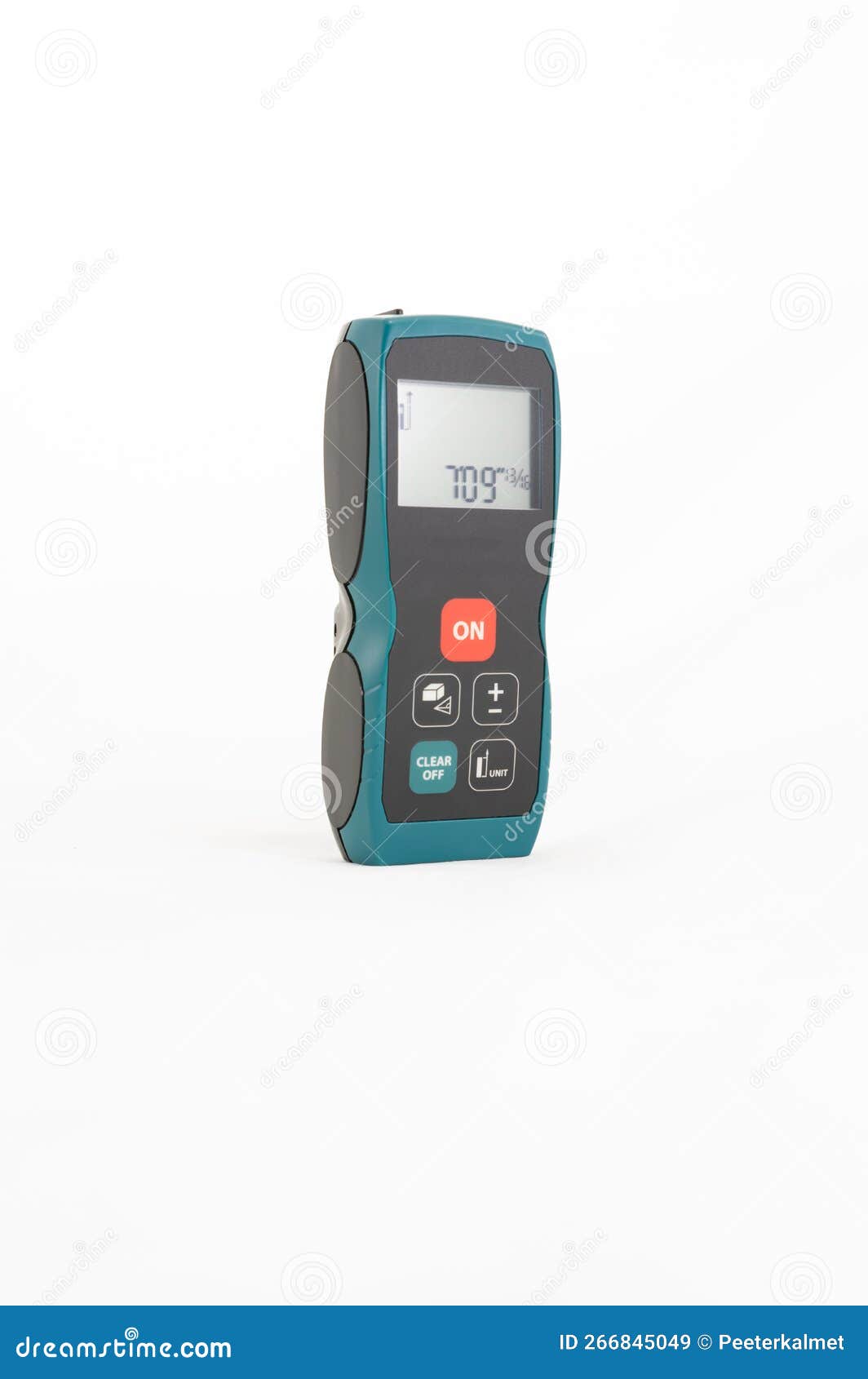 Construction Laser Range Finder on a White Background Stock Image ...