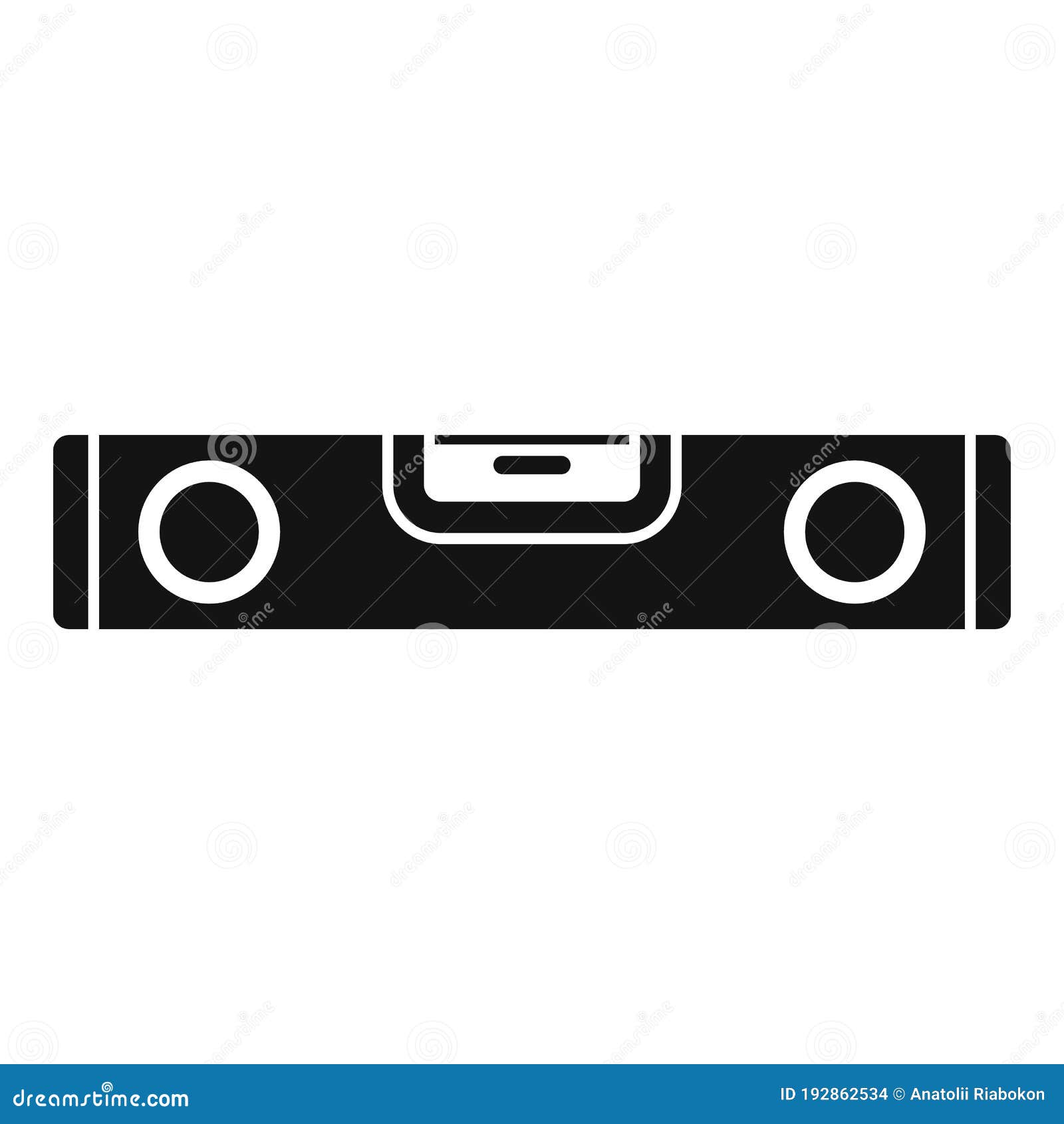 Construction Level Bar Icon, Simple Style Stock Vector - Illustration ...