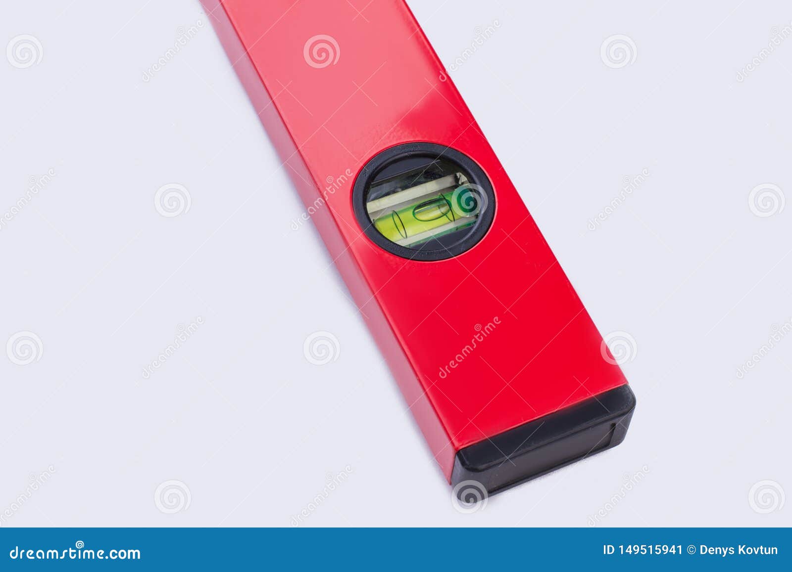 Construction Level Isolated on White Background. Stock Image - Image of ...
