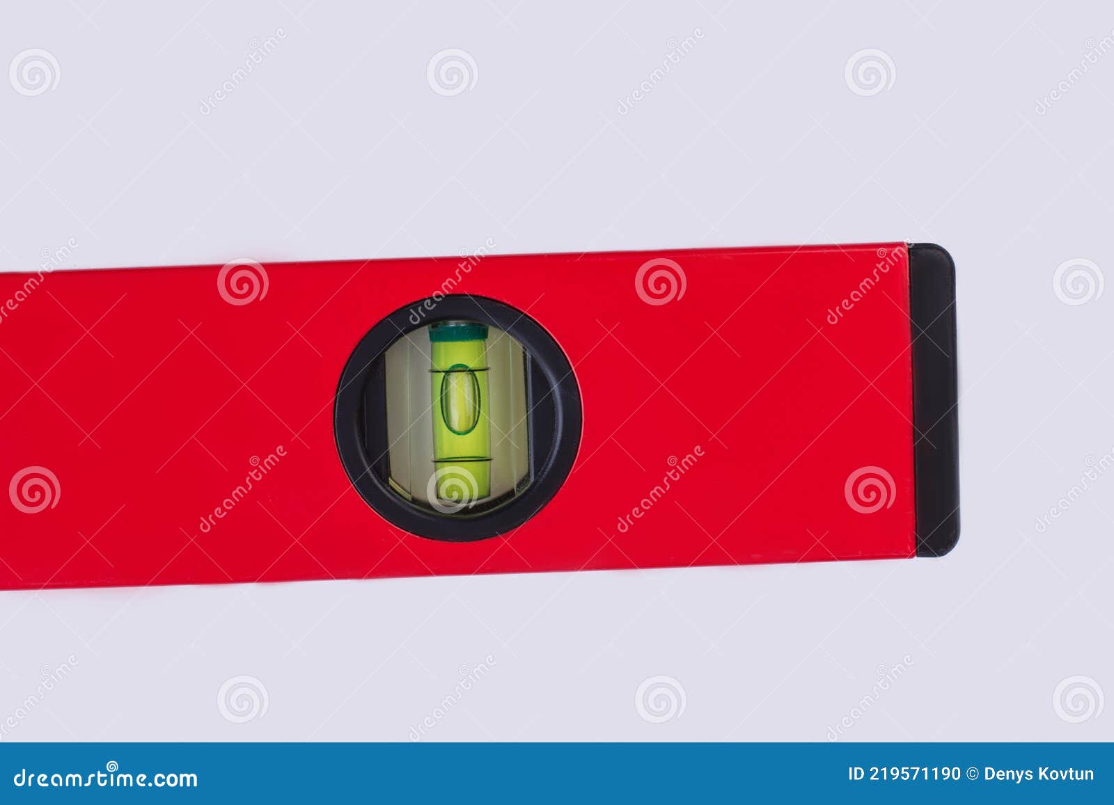 Construction Level Isolated on White Background. Stock Photo - Image of ...
