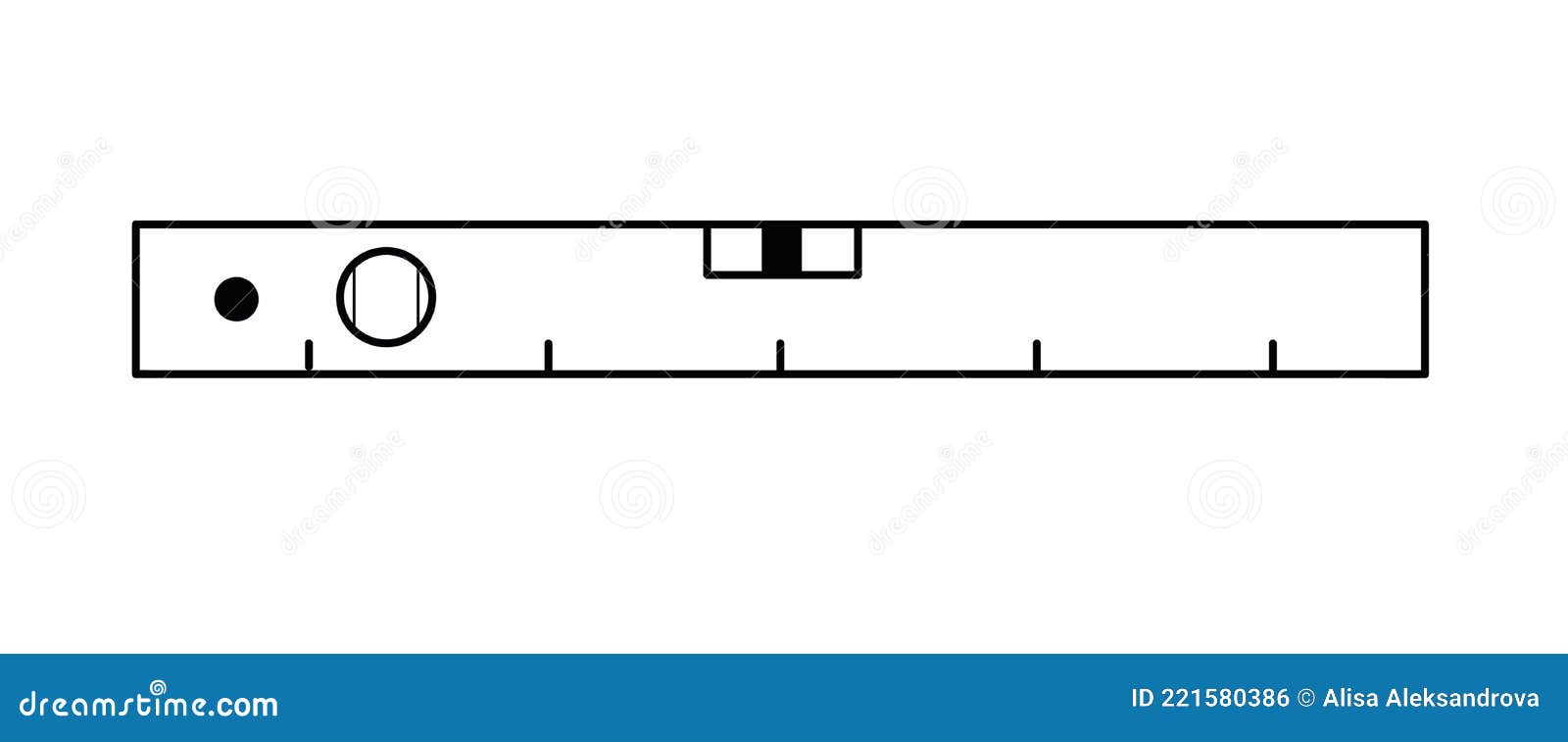 Construction Level. Vector Illustration Stock Vector - Illustration of ...