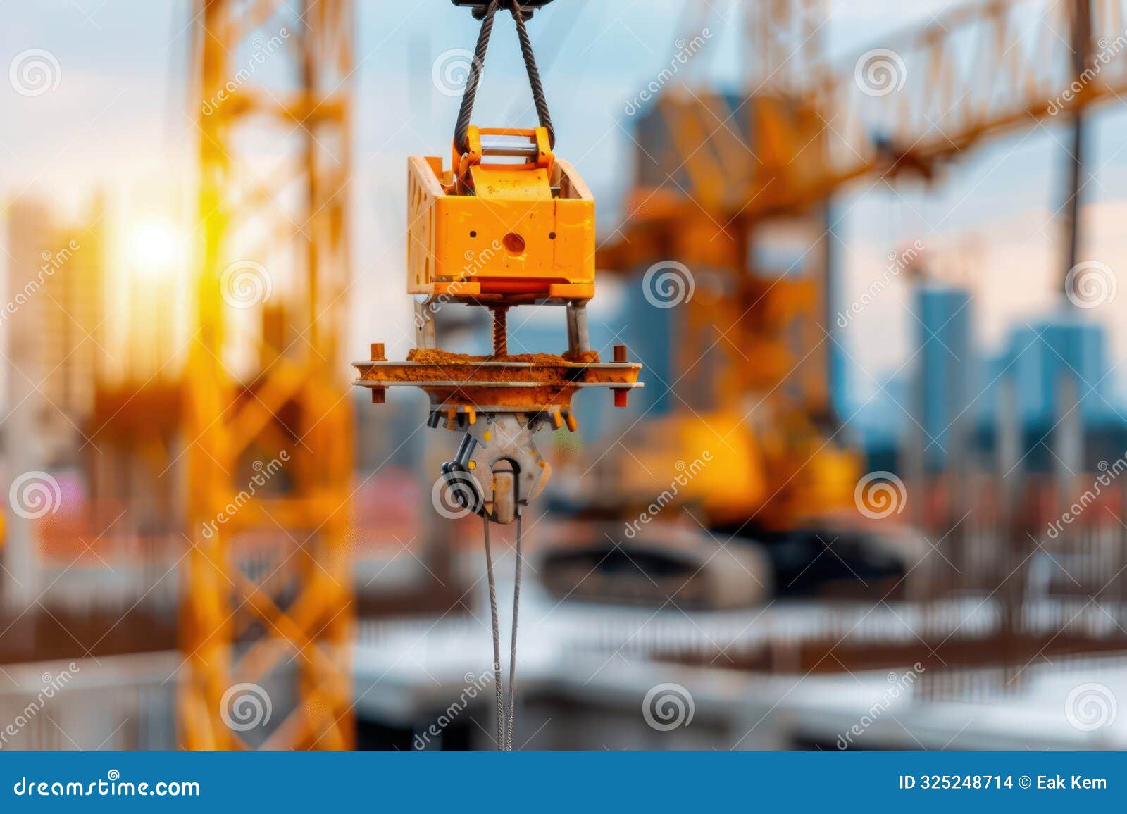 Construction Lifting Equipment Modern Cranes and Hoists for Efficient ...