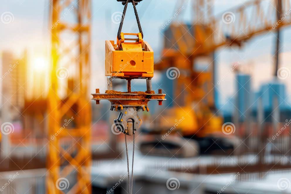 Construction Lifting Equipment Modern Cranes and Hoists for Efficient ...