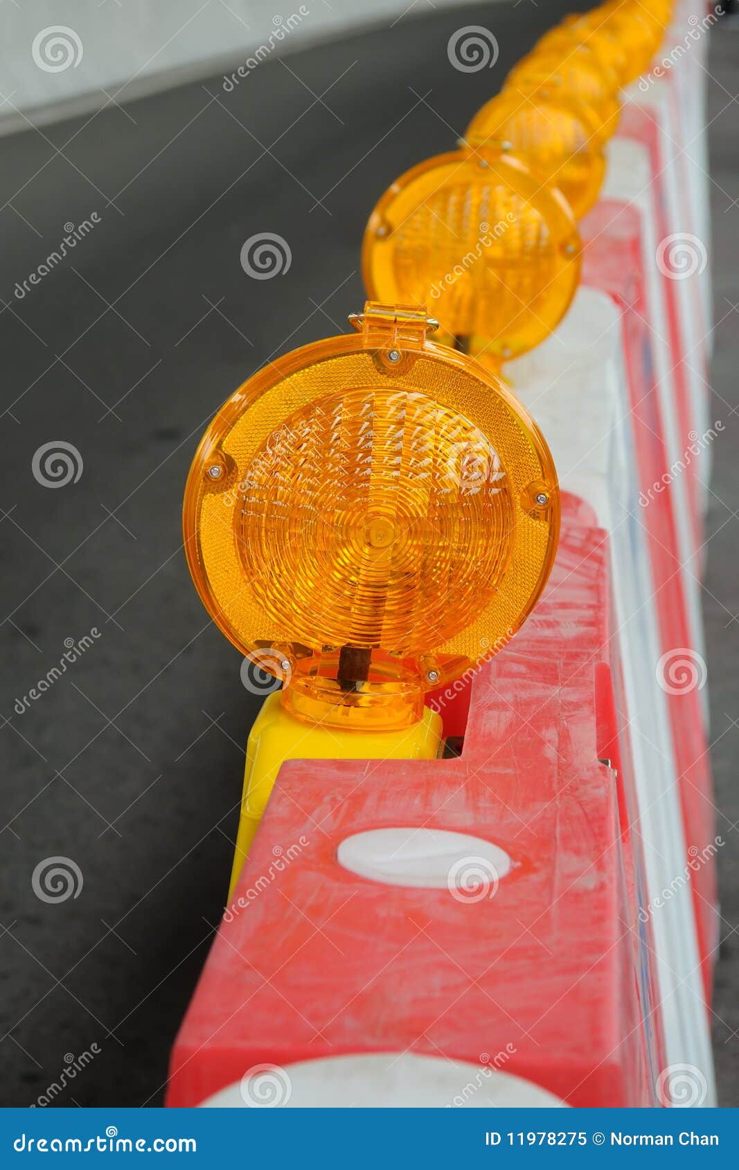 Construction light stock image. Image of barricade, symbol - 11978275