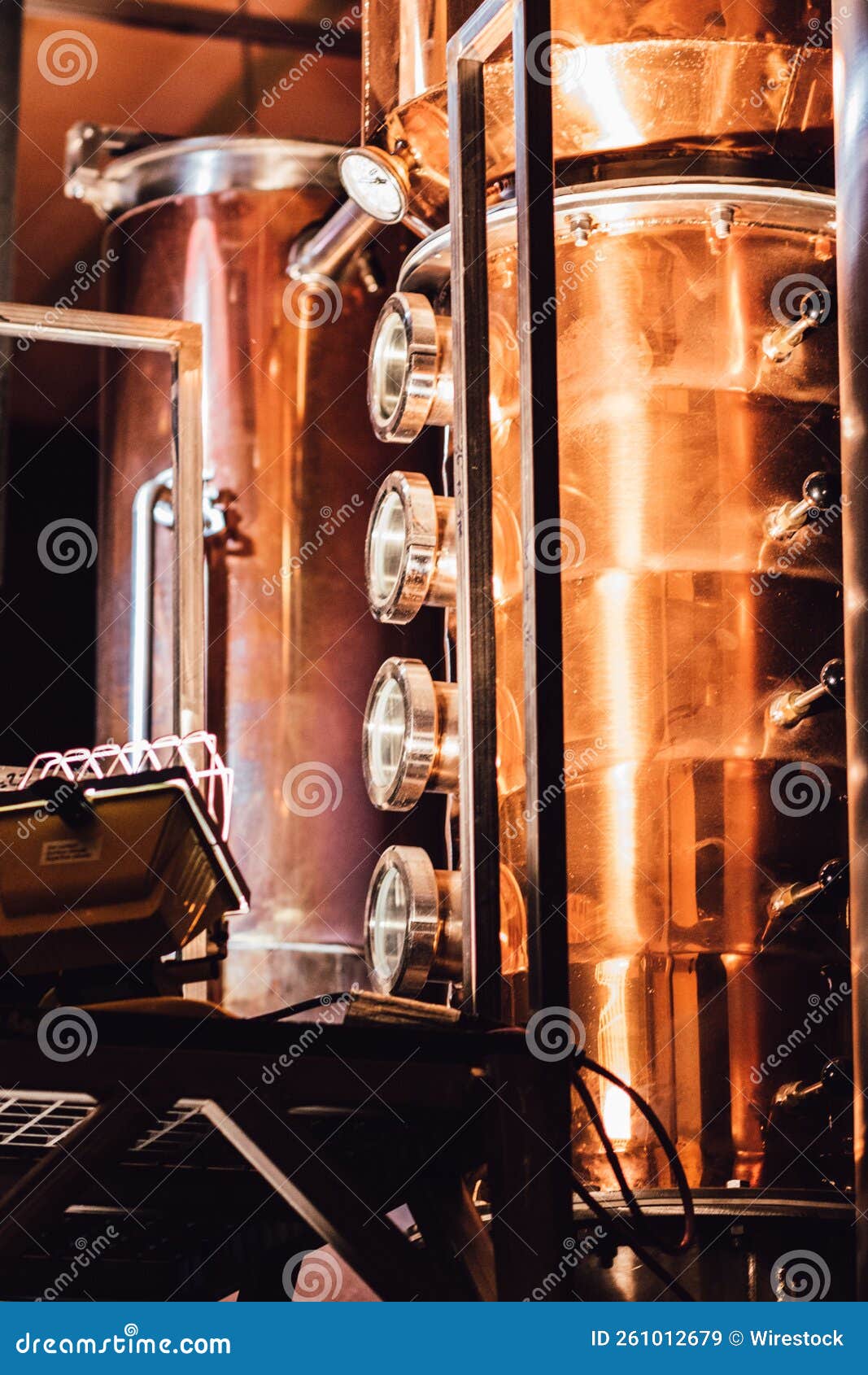 Close Up of Copper Whiskey Still Stock Image - Image of engine ...