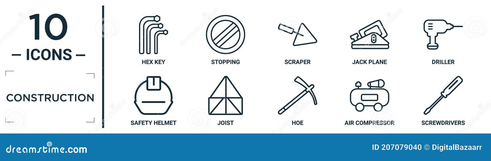 Joist Linear Icon. Modern Outline Joist Logo Concept On White Ba Vector ...