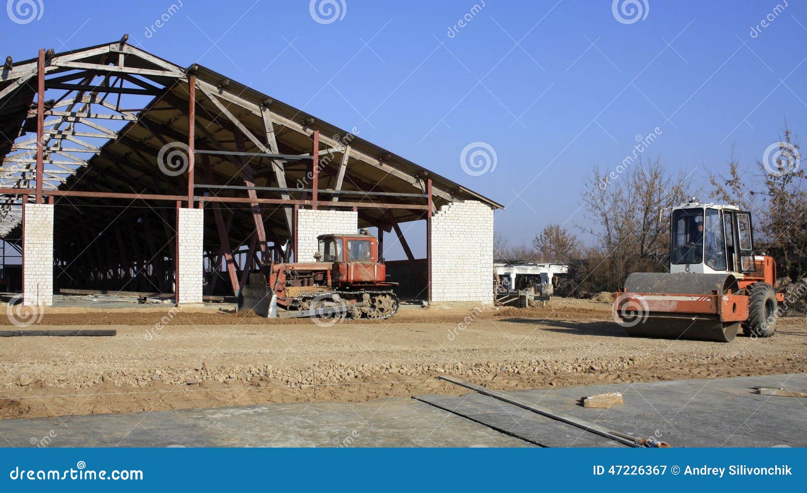 Construction of Livestock Farms Stock Image - Image of farm ...