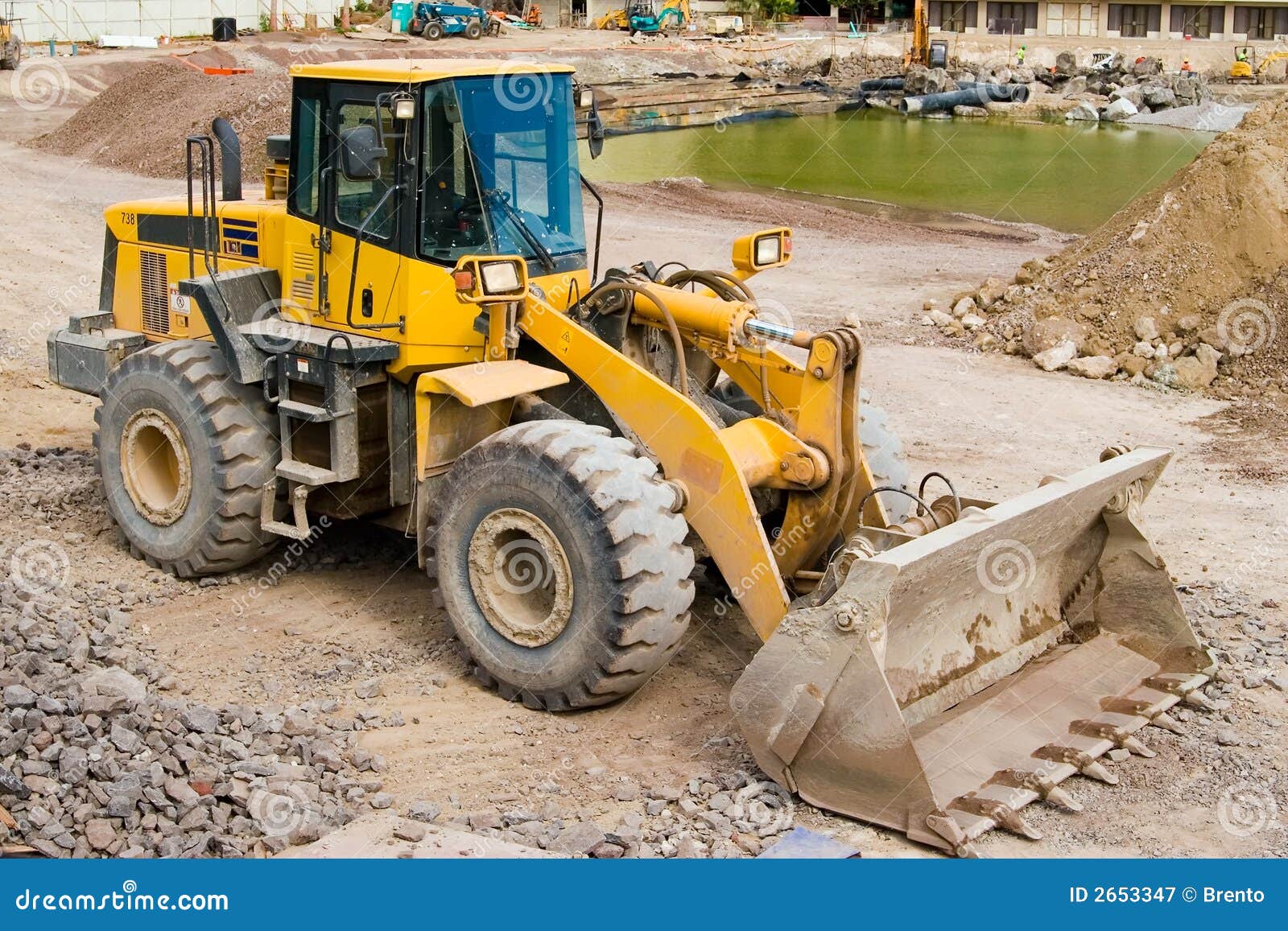 Construction Loader stock image. Image of build, industry - 2653347