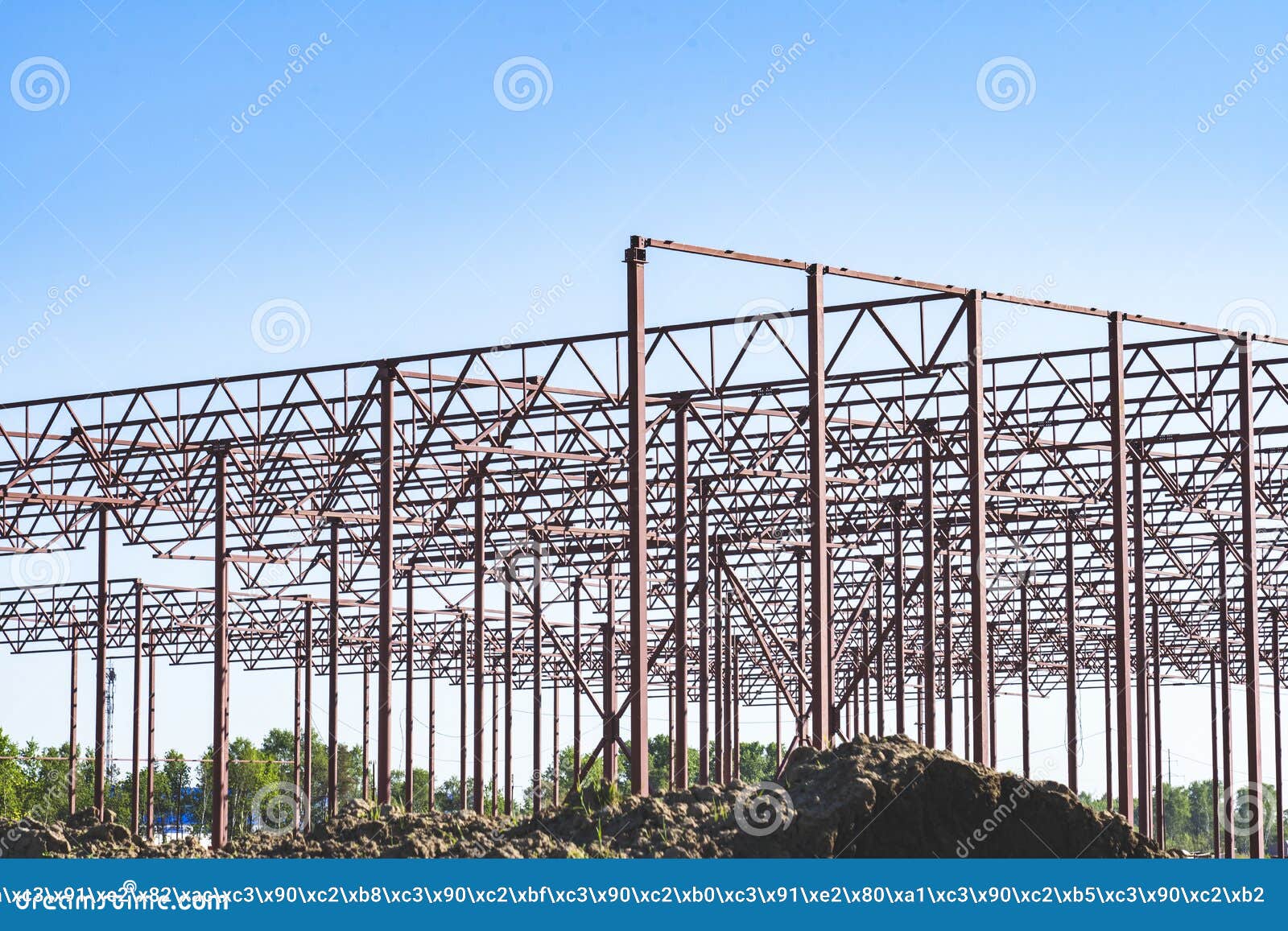 Construction of a Logistics Center, Modern Construction of Metal ...