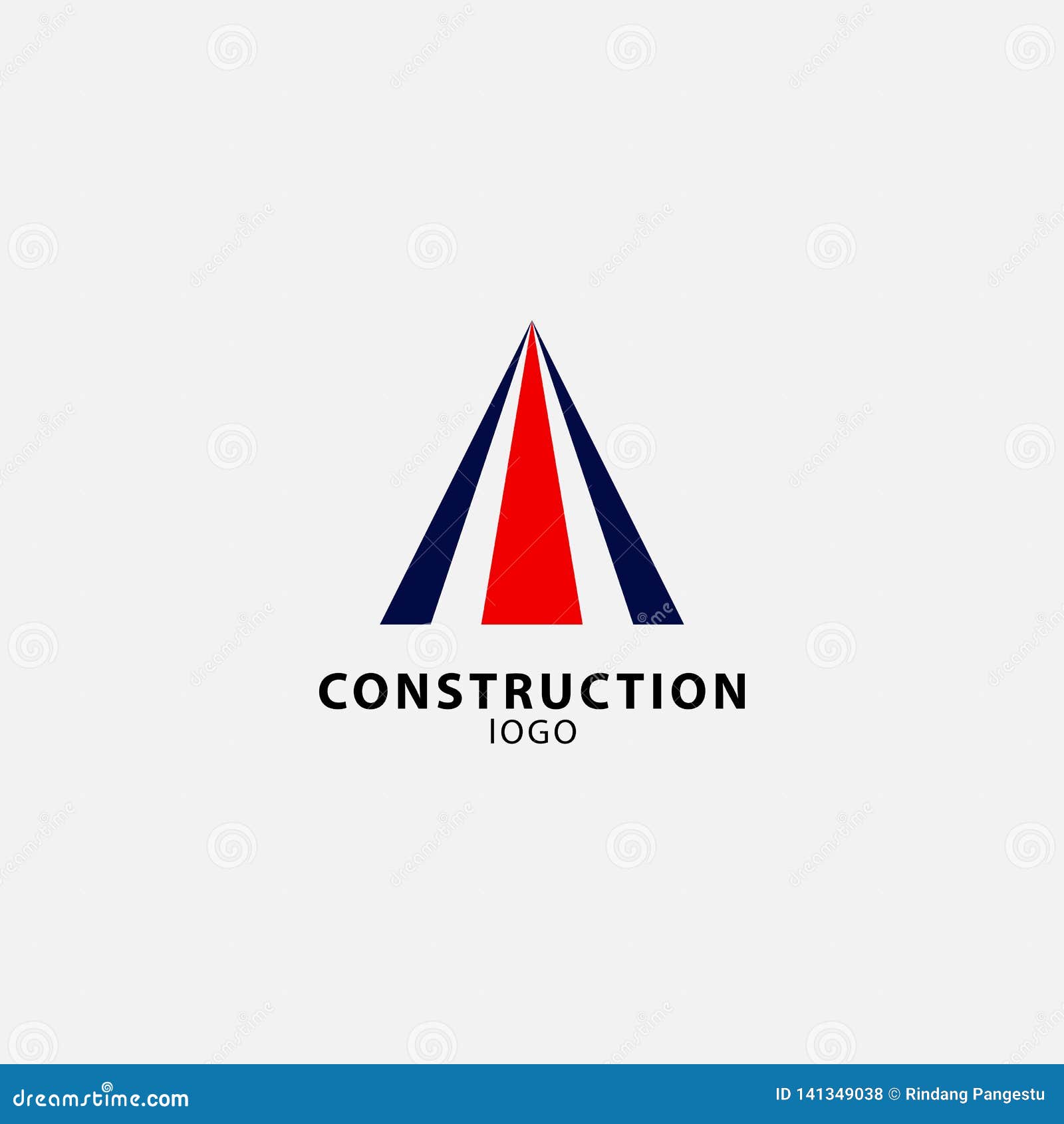 Construction Logo Design Template, with Road Icon Stock Illustration ...