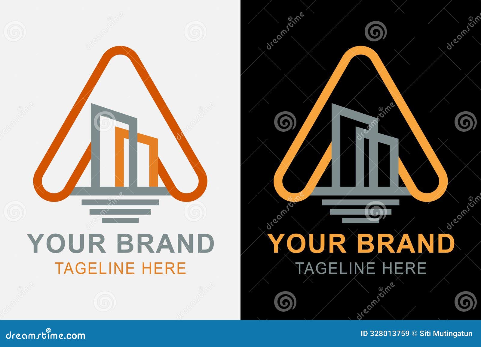 Construction Logo with Letter a. Monogram Initials Letter Logo Concept ...